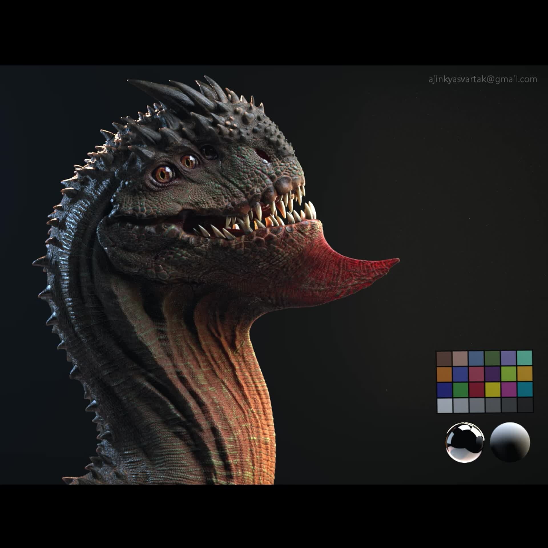 ArtStation - 'Concept Creature Head'