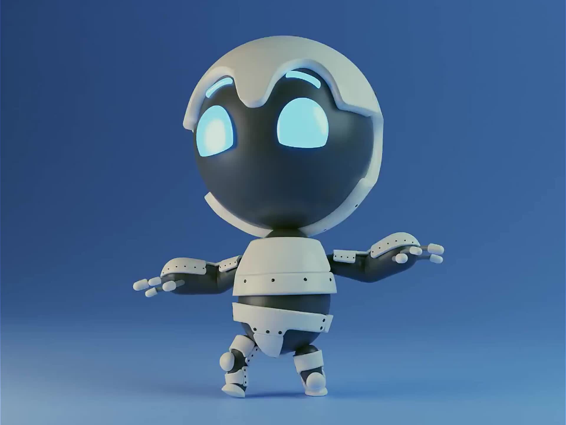 ArtStation - Little Bot Walk Cycle