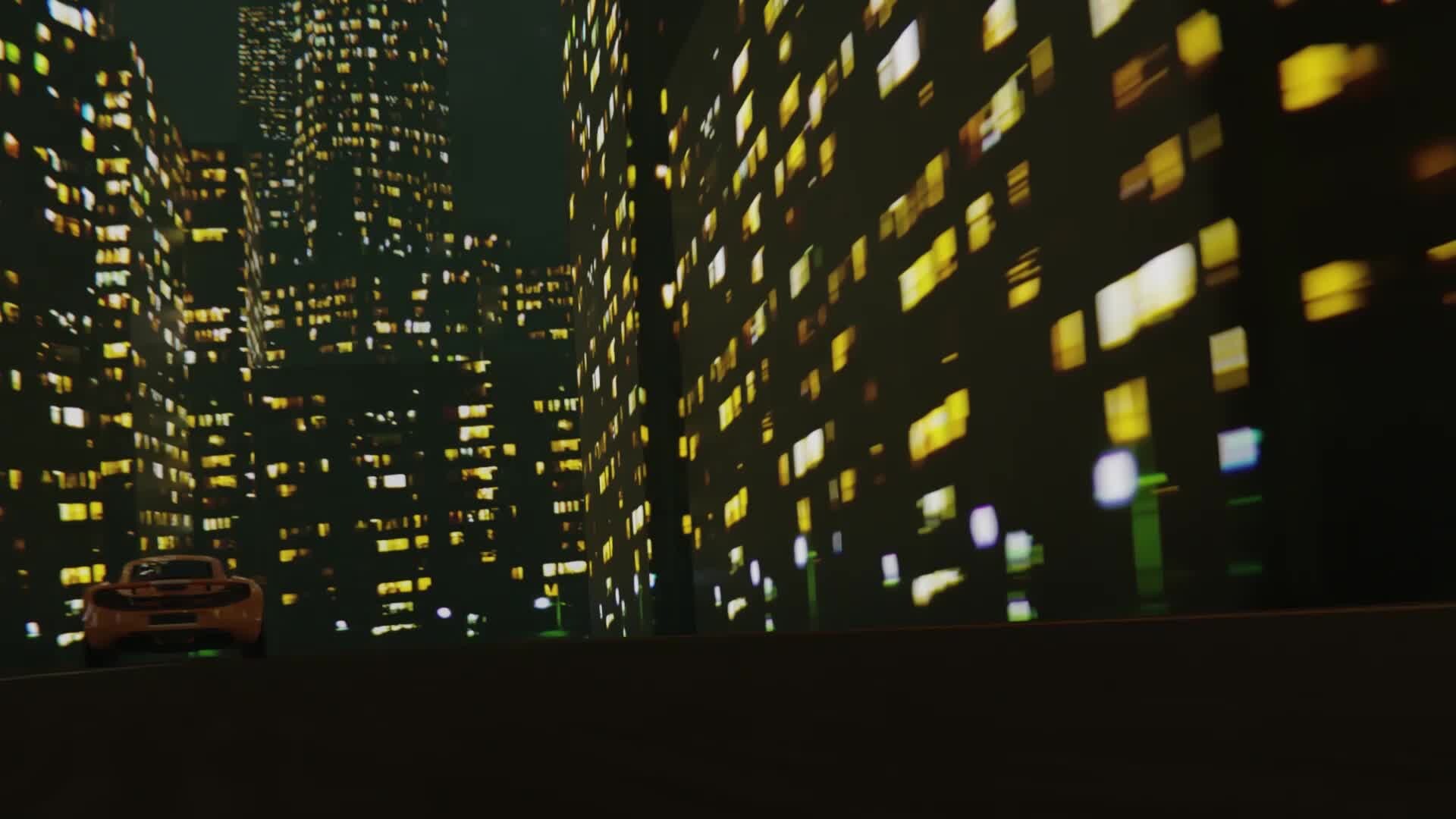 ArtStation - Night Car Scene