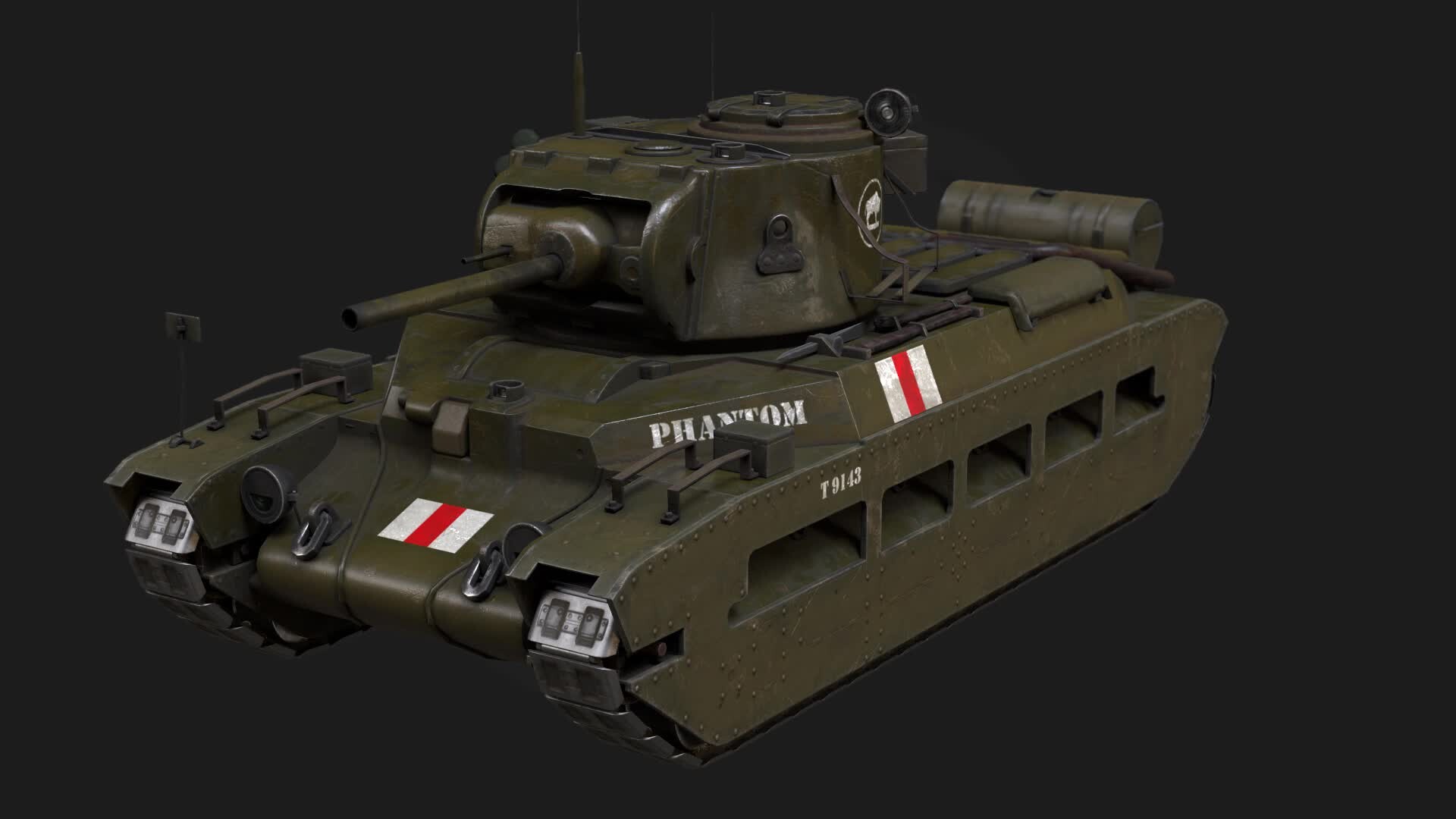 ArtStation - Matilda II OQF 3-inch Howitzer Mk. I