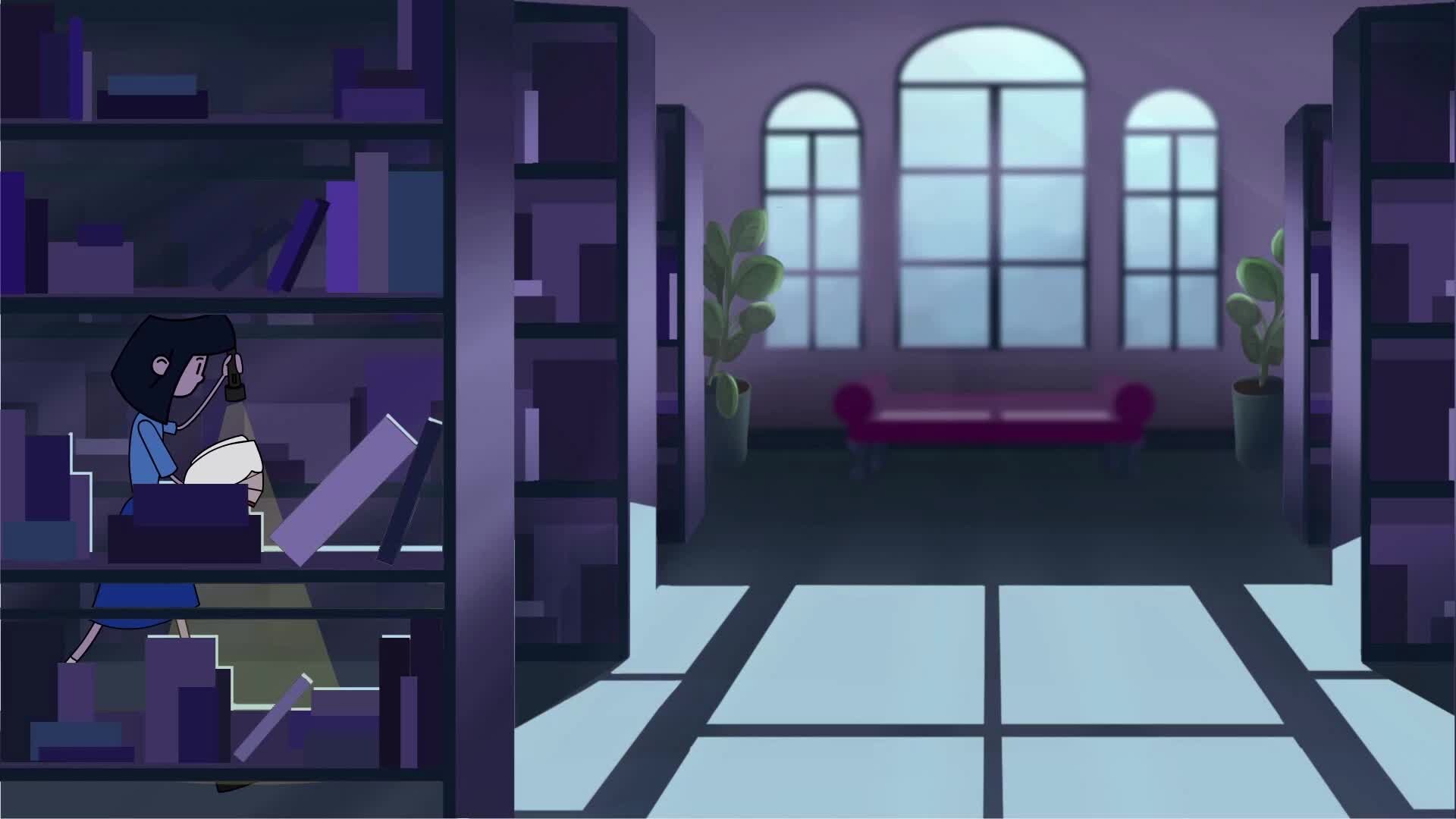 ArtStation - Late Night Library