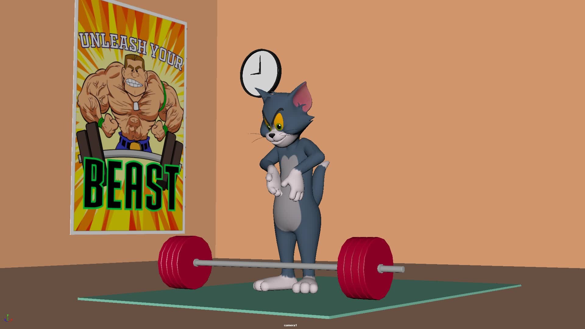 ArtStation - Weight Lifting Animation