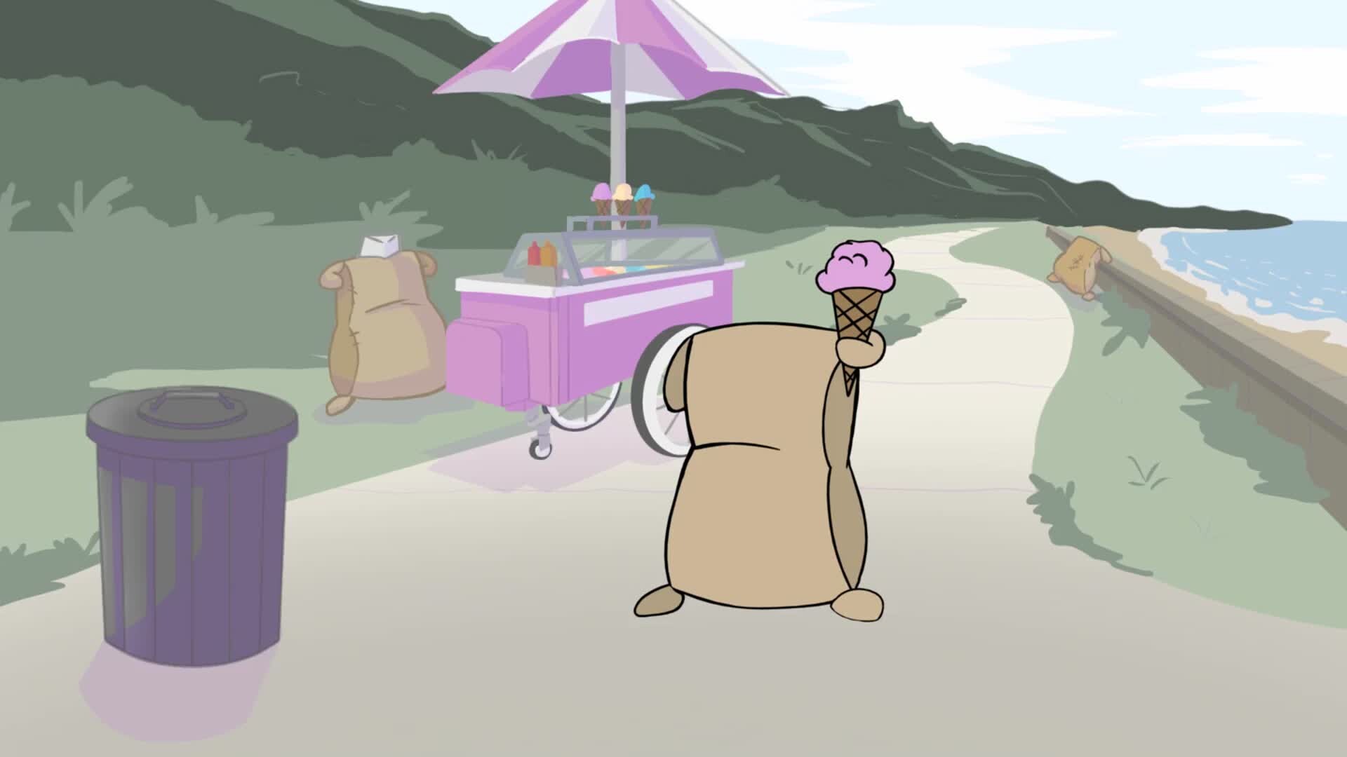 ArtStation - Flower sack animation