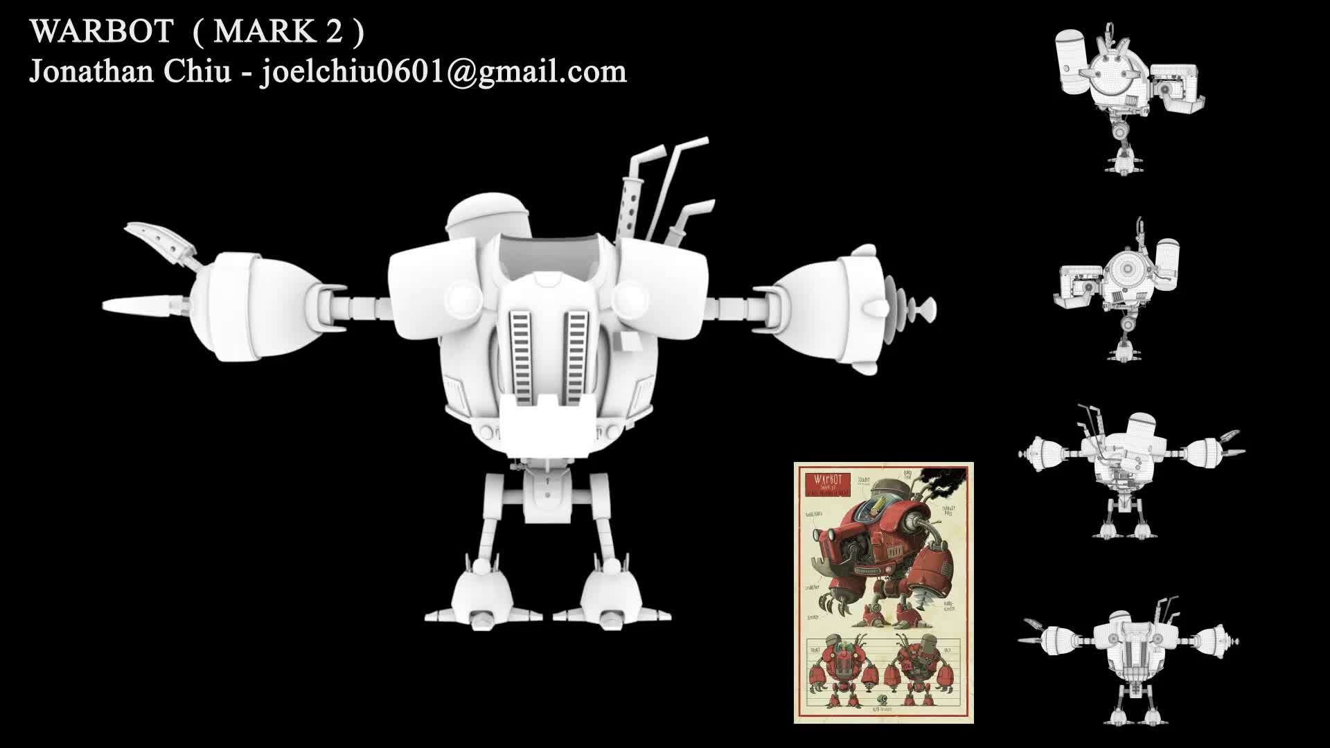 ArtStation - warbot (mark 2) concept art by Jonny Duddle