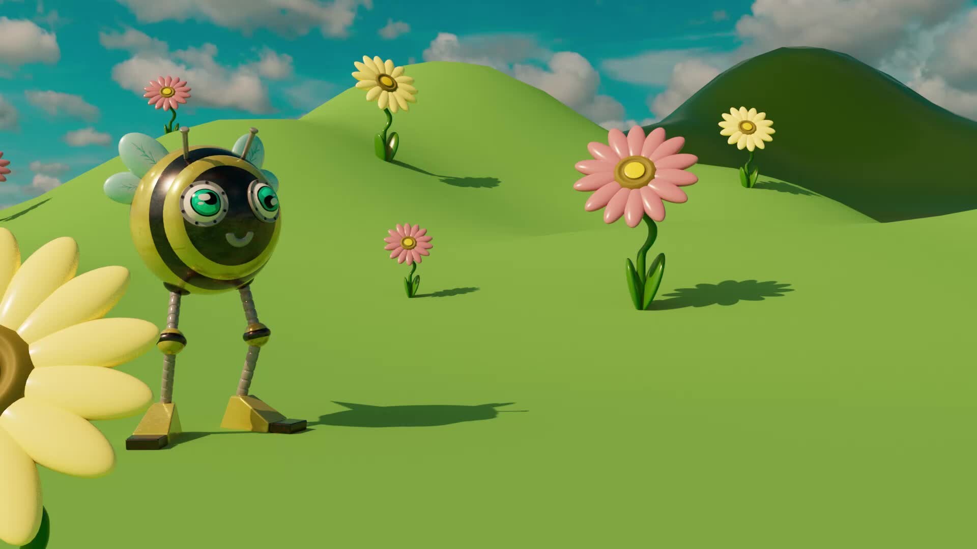 ArtStation - Bee Robot Animation - Walk Cycle