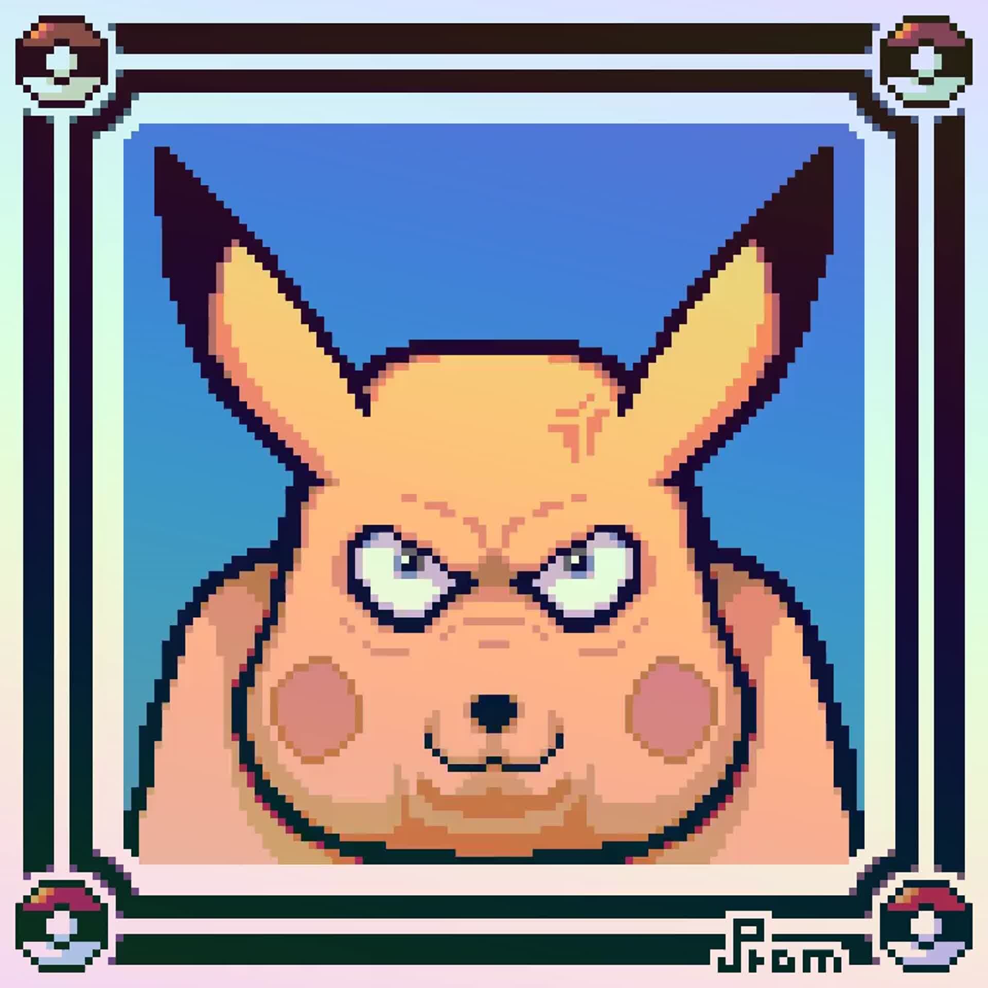 ArtStation - Pissed off pikachu