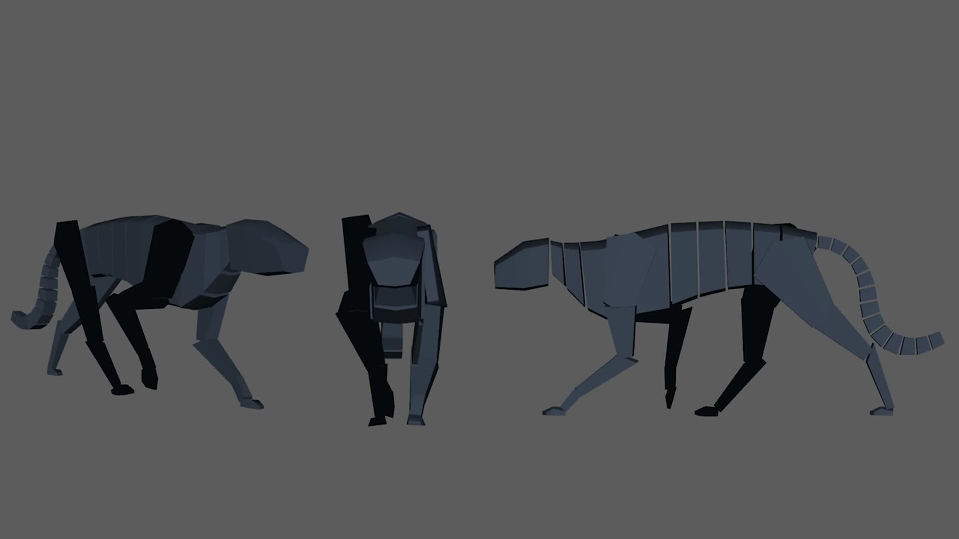 ArtStation - Walk Cycle Quadruped