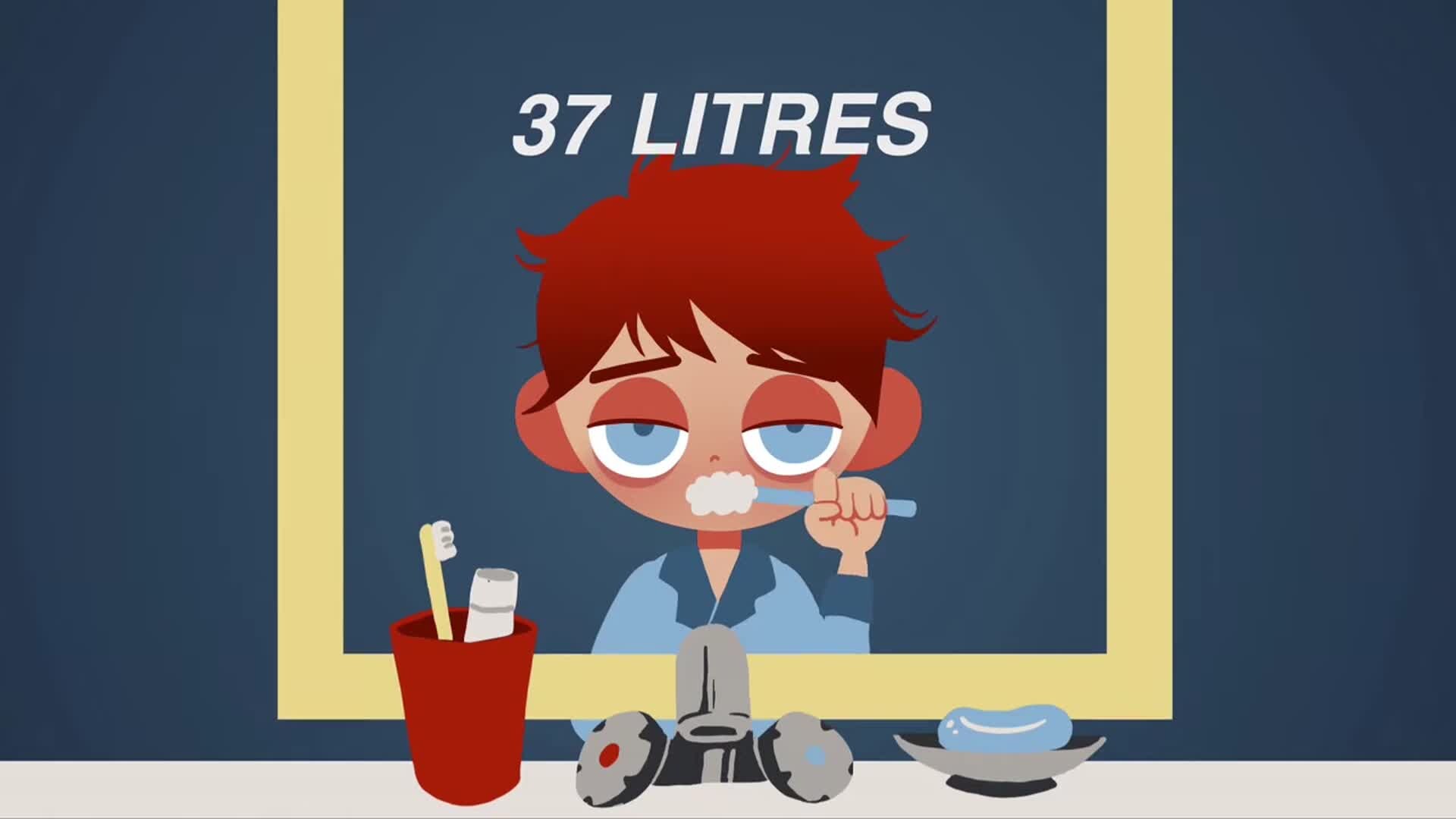 ArtStation - "Save Water" Infographic Animations