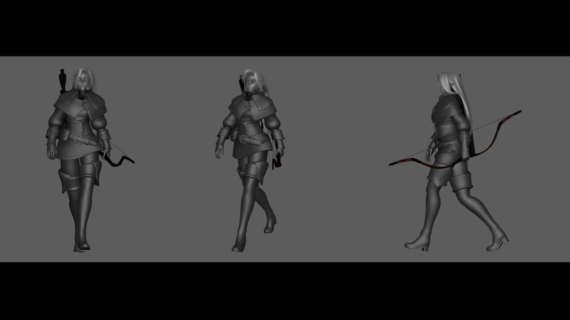ArtStation - Elf Archer Walk and Run cycles