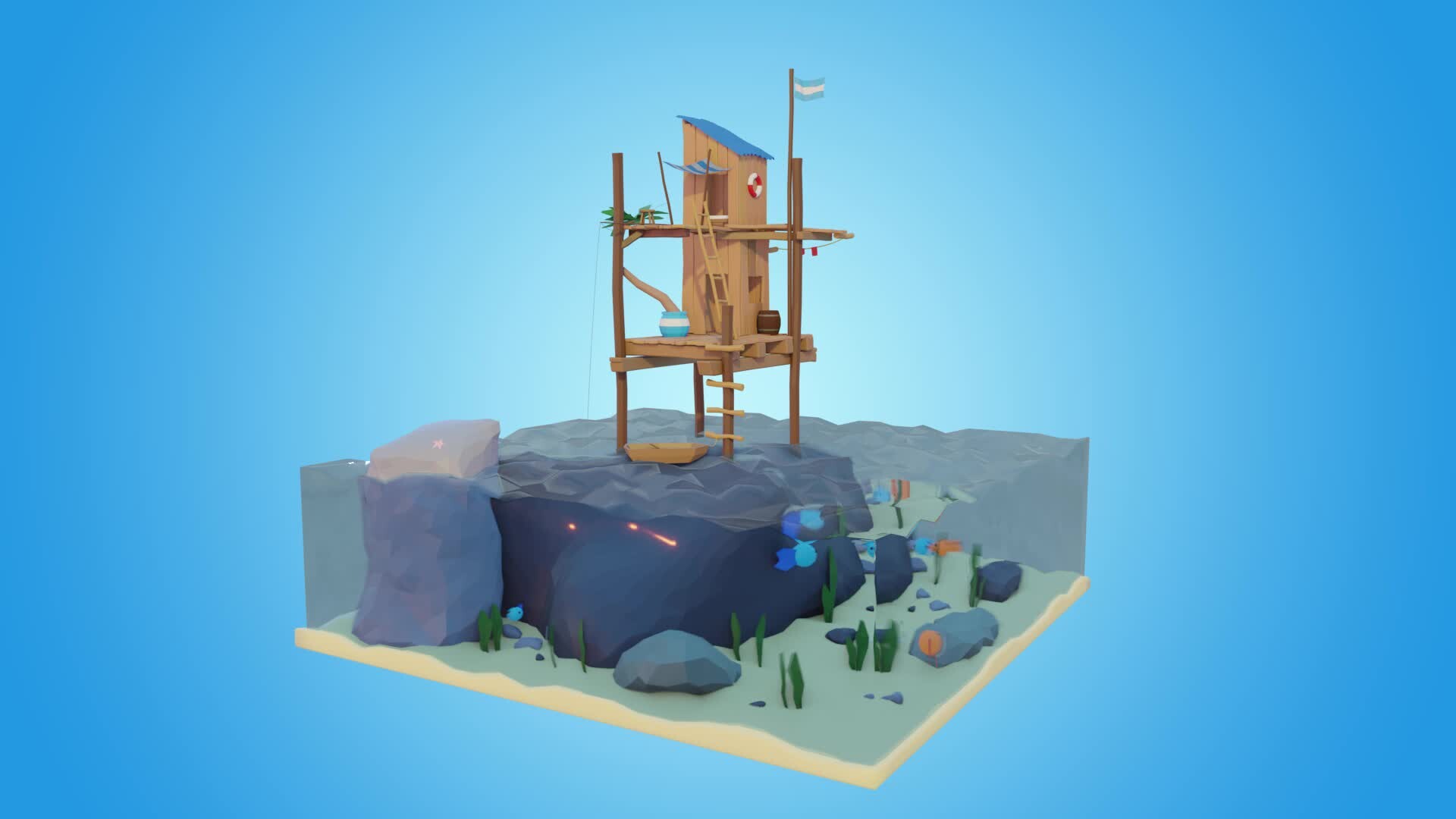 ArtStation - Ocean Shack