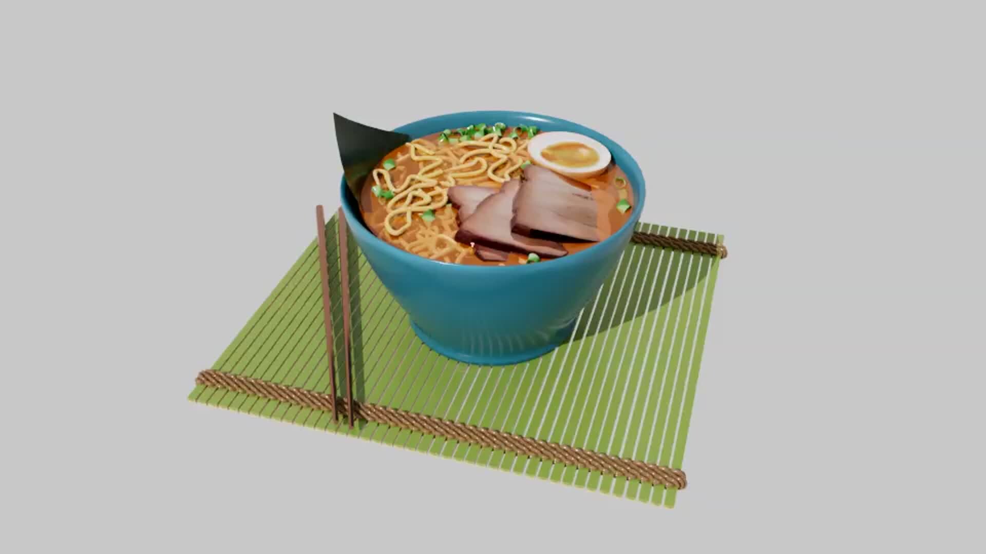 ArtStation - 3d Model (Ramen)