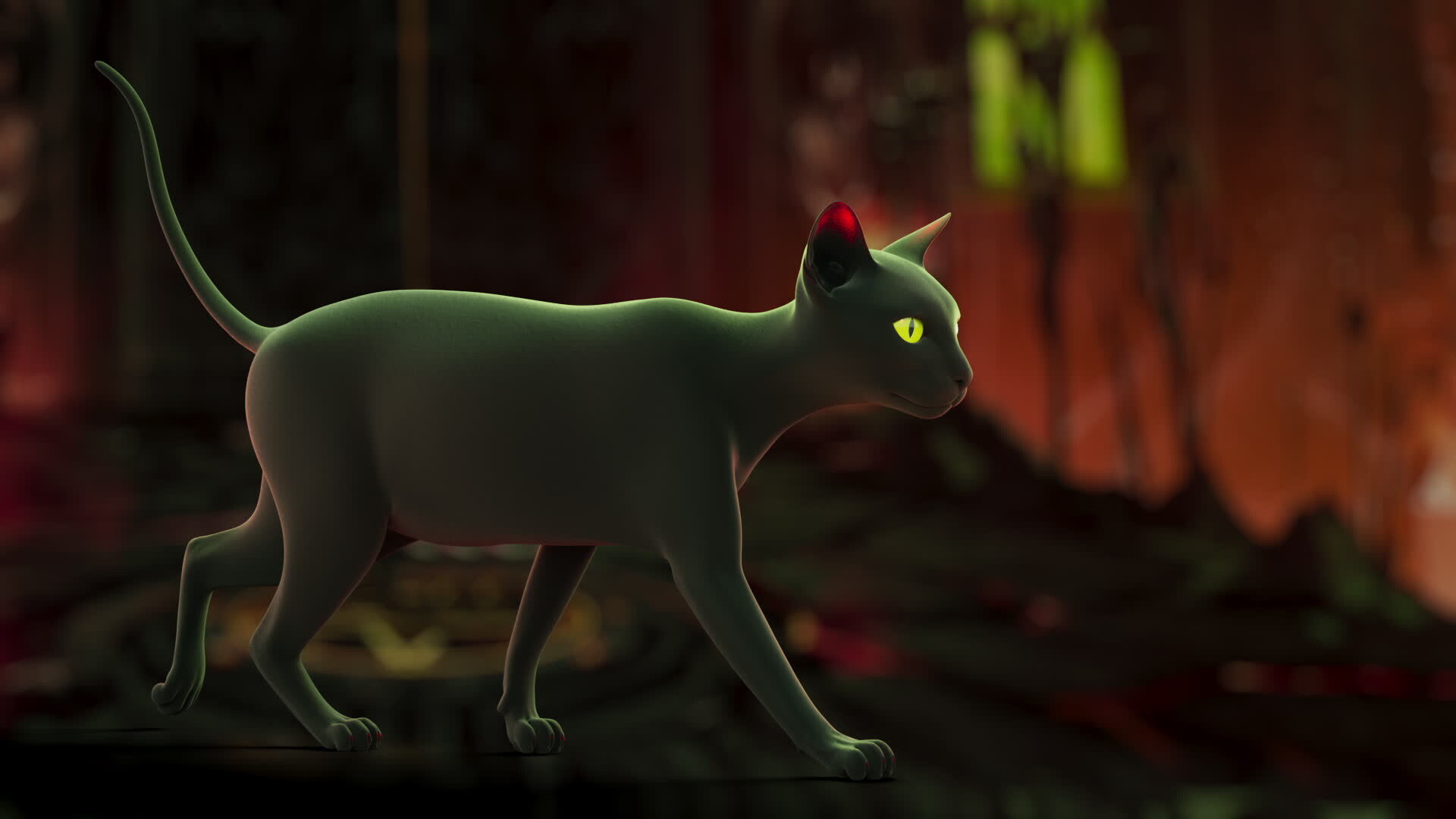 ArtStation - Demonic cat