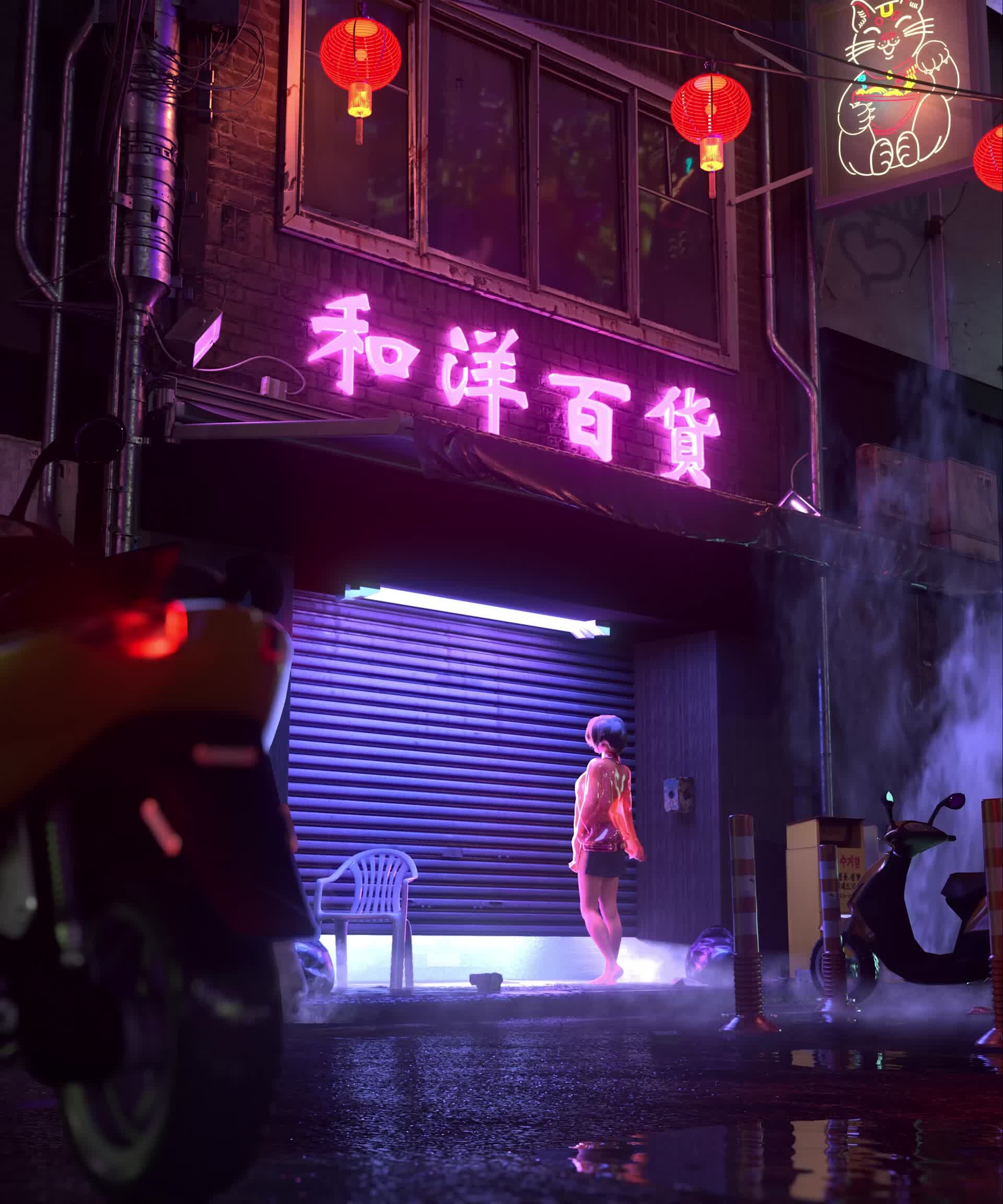 ArtStation - Japanese Back Alley