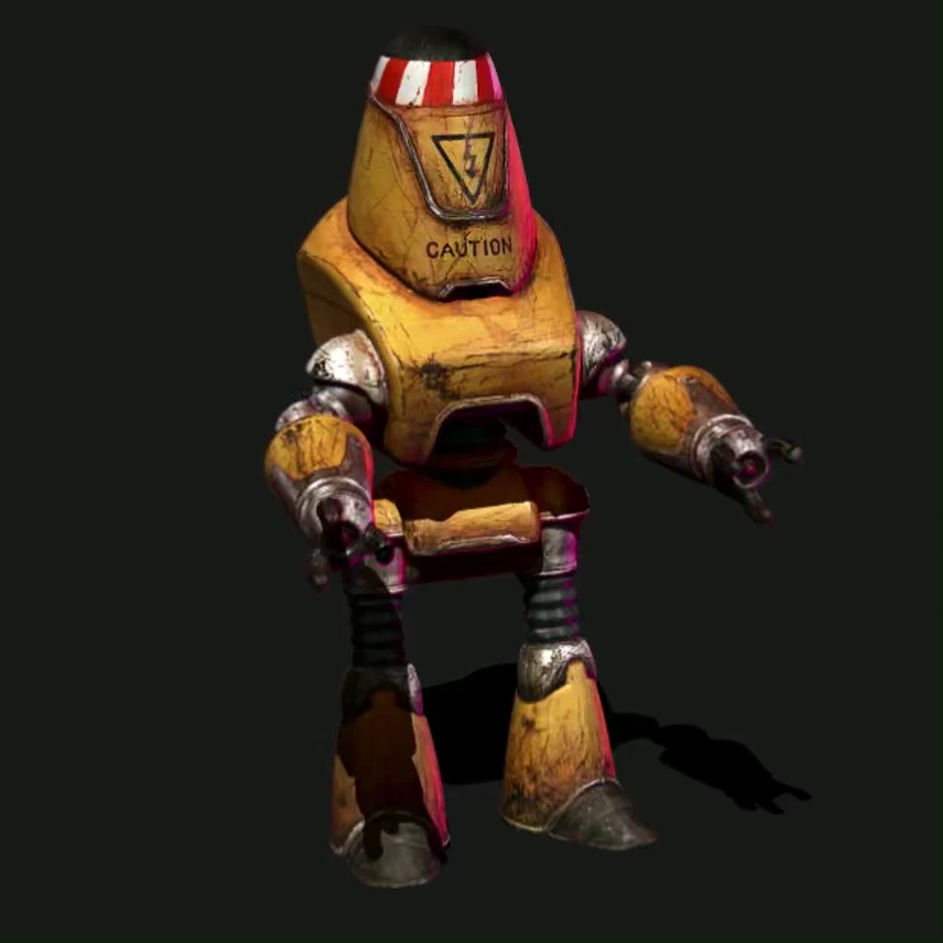 ArtStation - Protectron: 3d scan of a 3d printed and hand painted model.