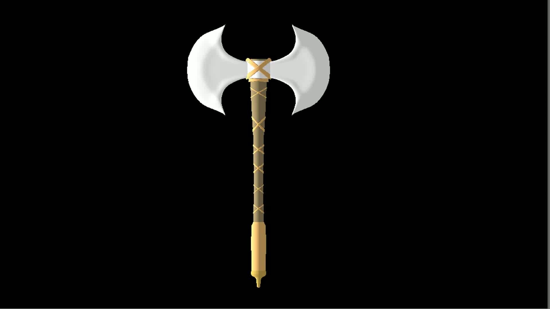 ArtStation - 3D model of a battle axe