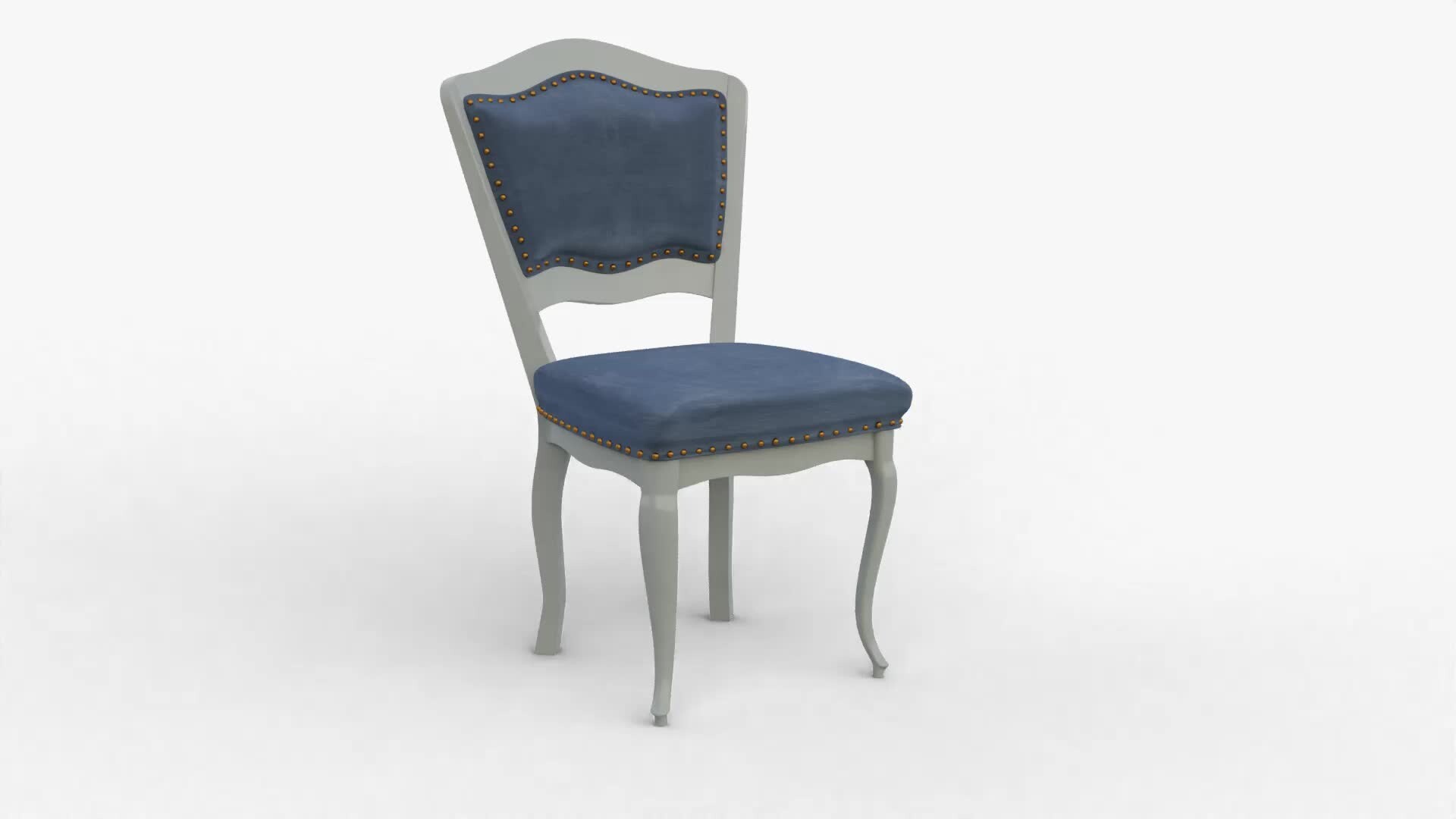 ArtStation - Classic Dining Chair 3D model Turntable made in Blender