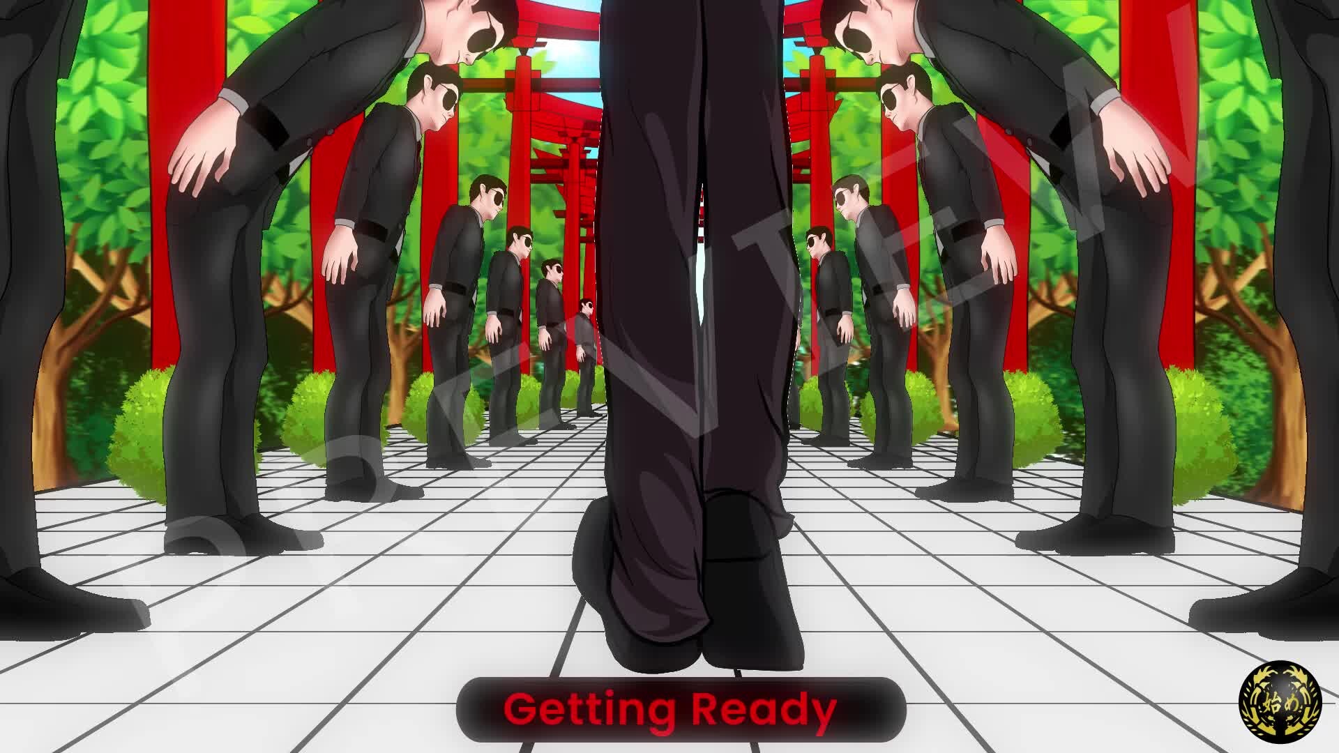 ArtStation - Getting Ready Screen(frame-by-frame looping animation)