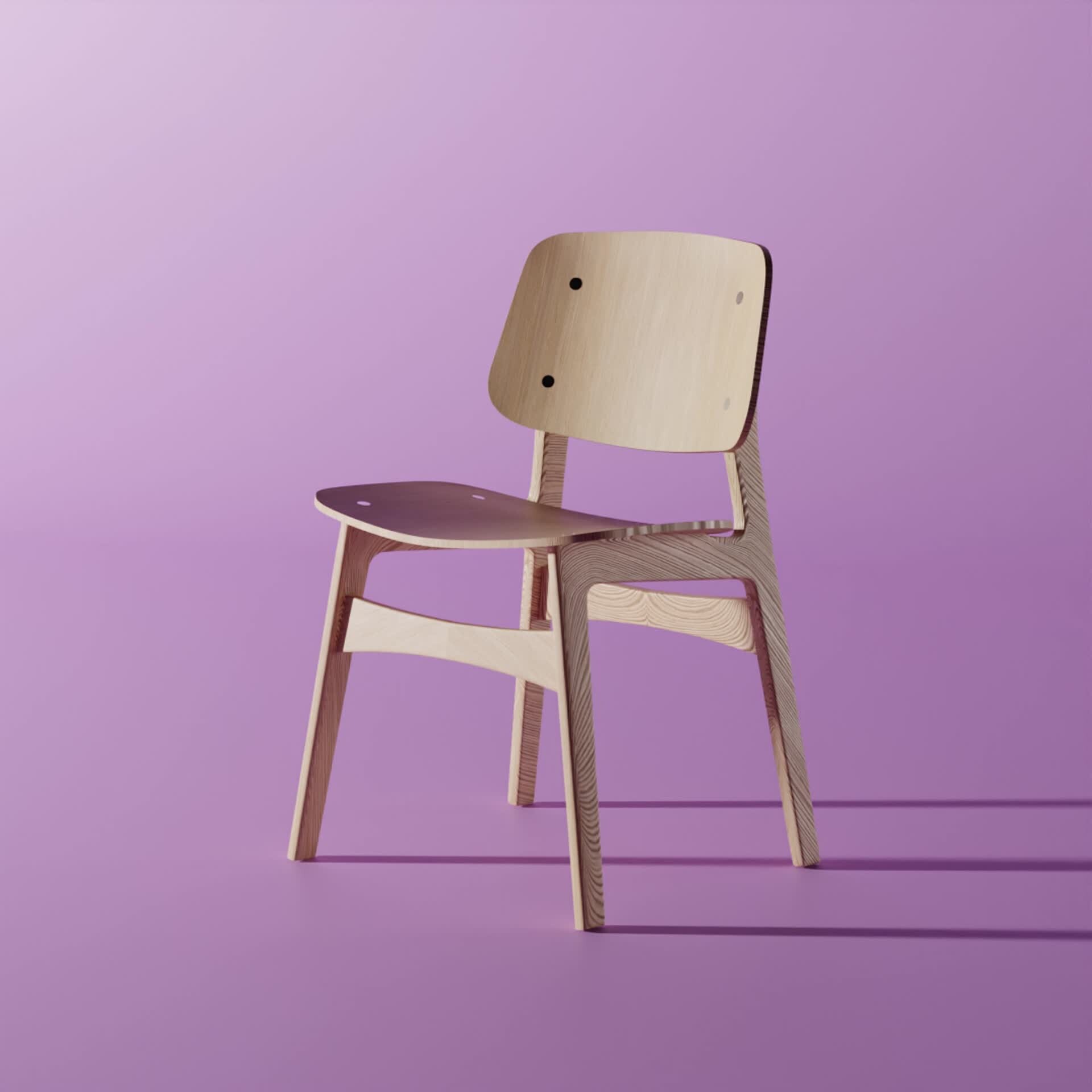 ArtStation - Realistic chair in a photostudio