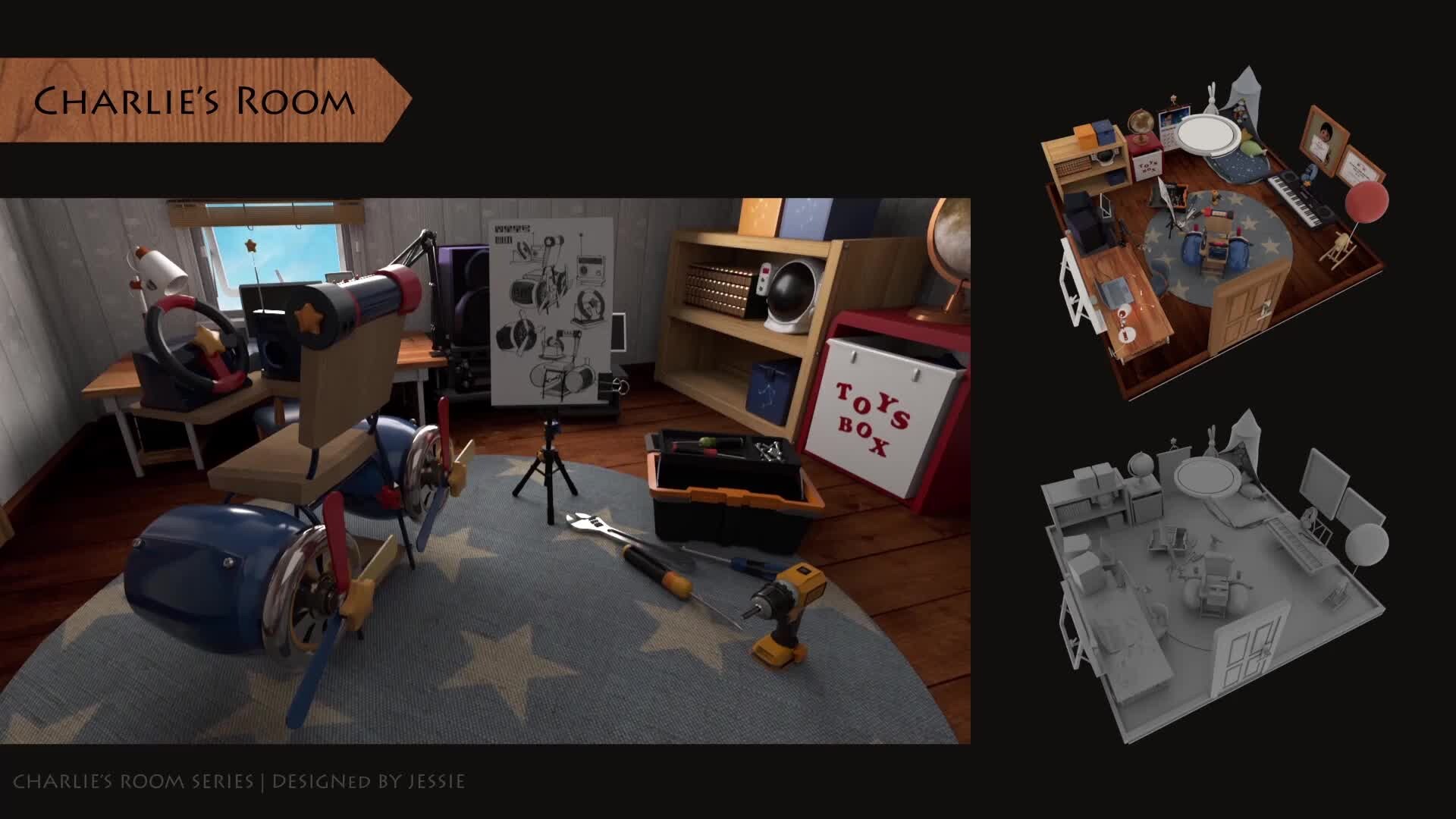 ArtStation - CHARLIE'S ROOM SERIES