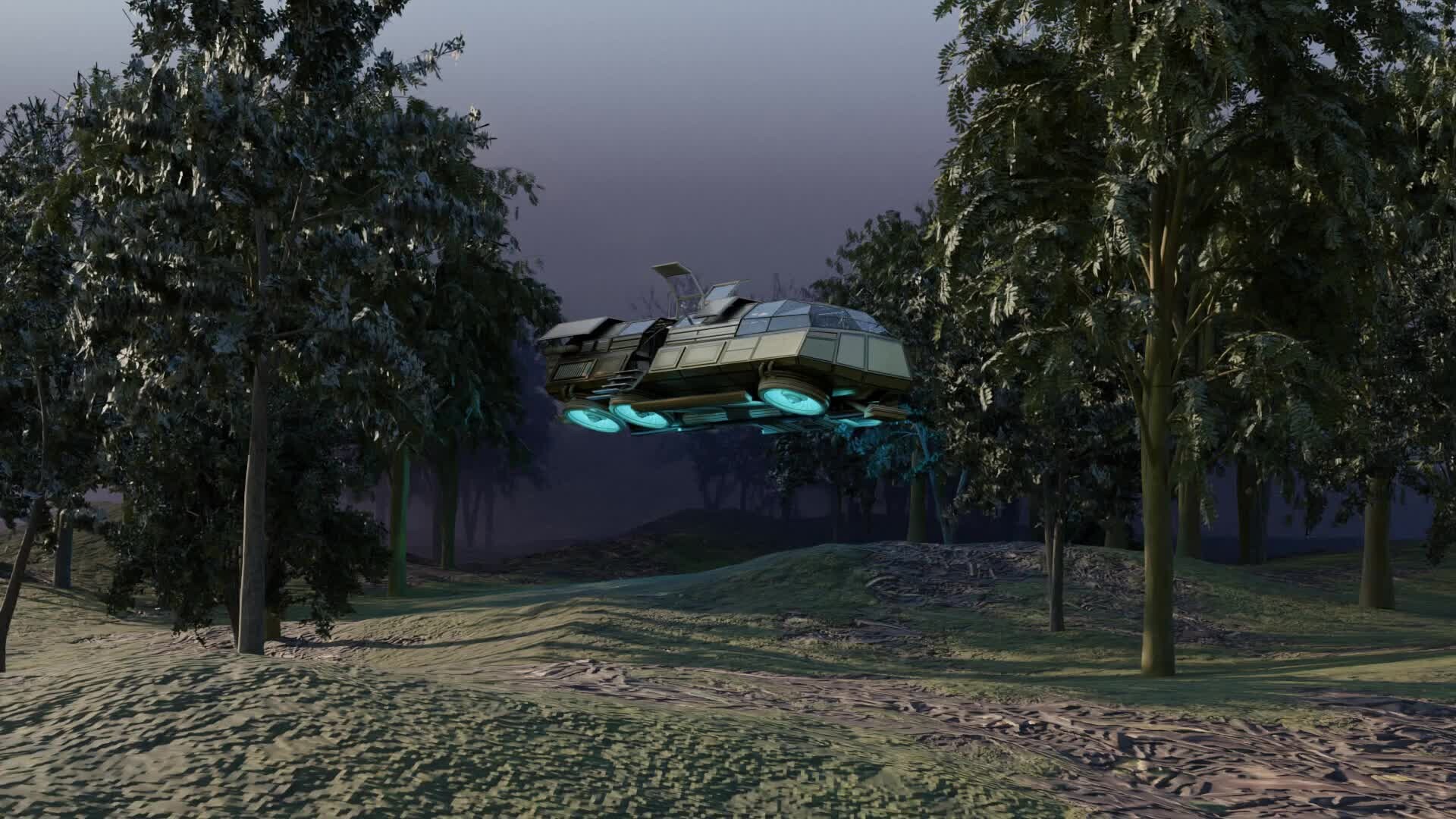 ArtStation - Spacecraft hovering