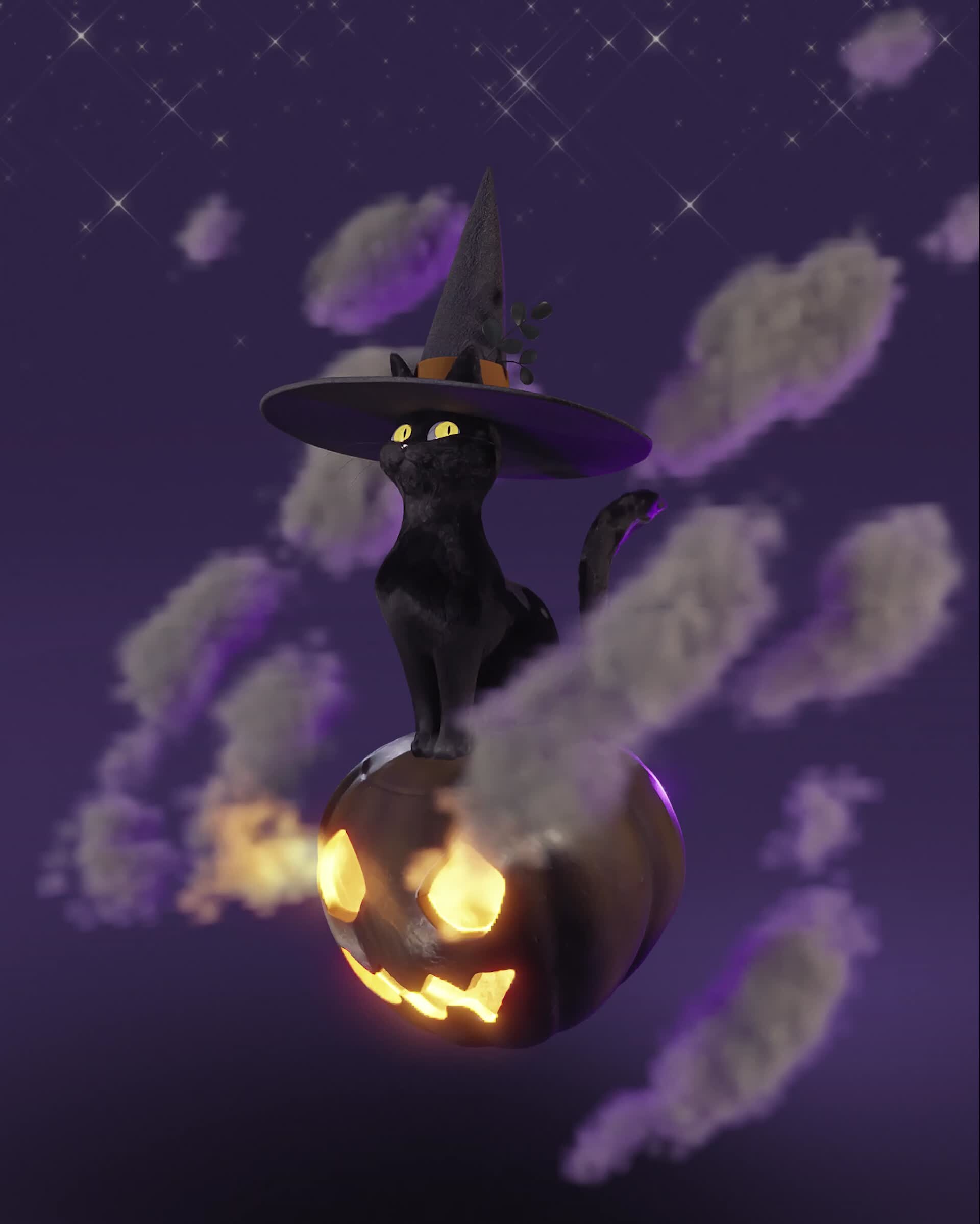 ArtStation - Halloween Cat