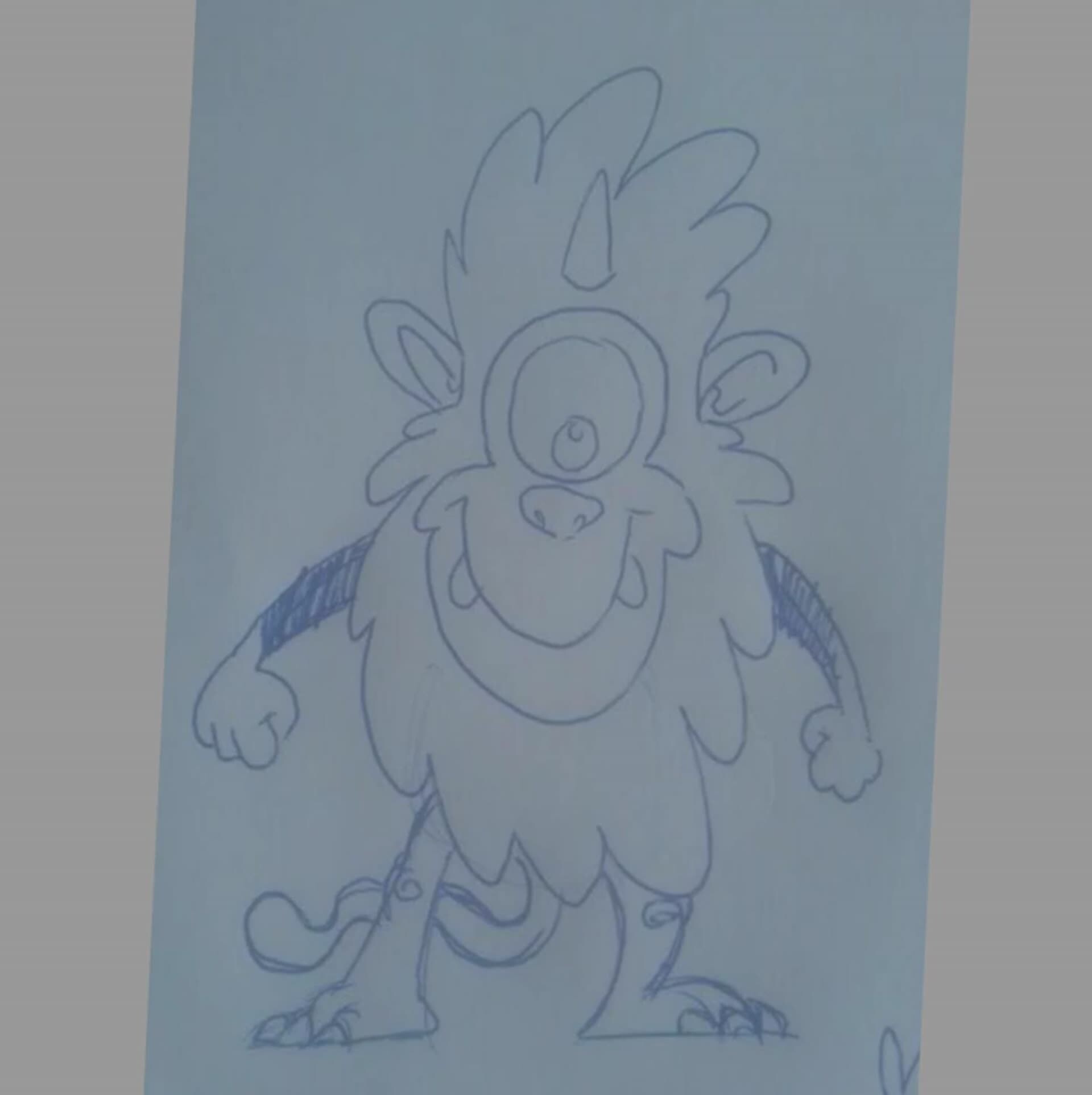 ArtStation - Speed Paint - Drawing from reference monkey alien