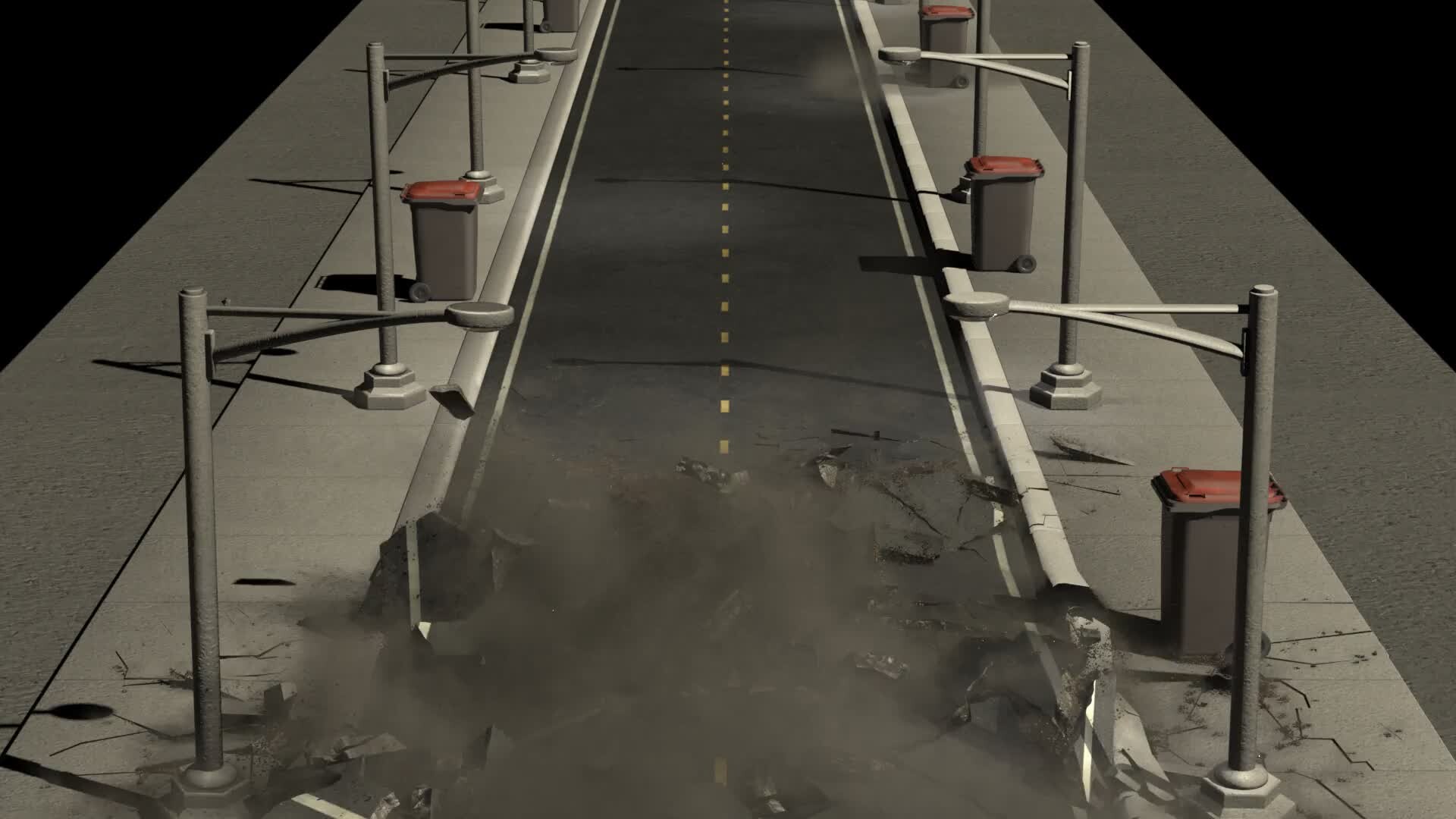 ArtStation - Road Destruction