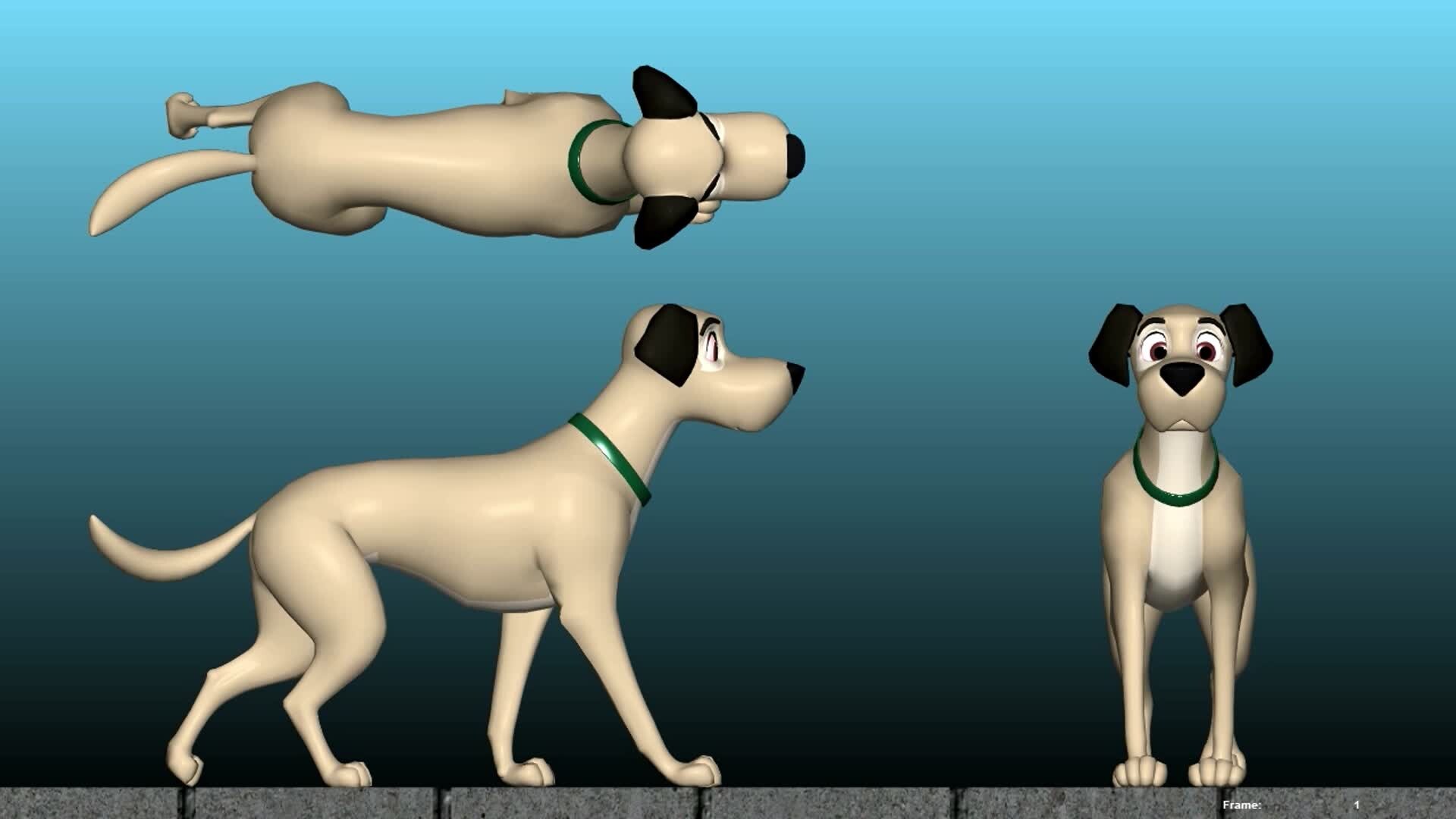 ArtStation - Dog Walk Cycle