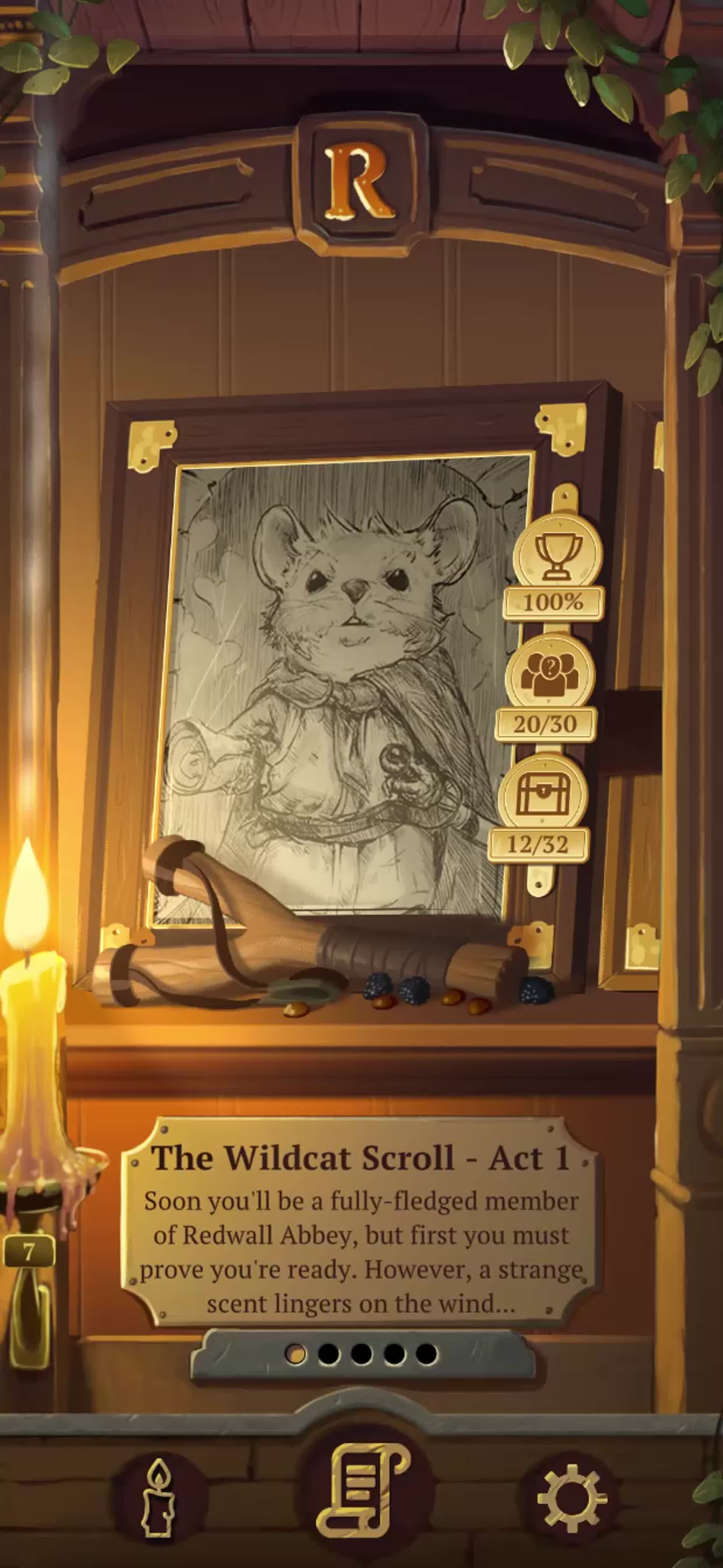 ArtStation - The Lost Legends of Redwall: User Interface Design