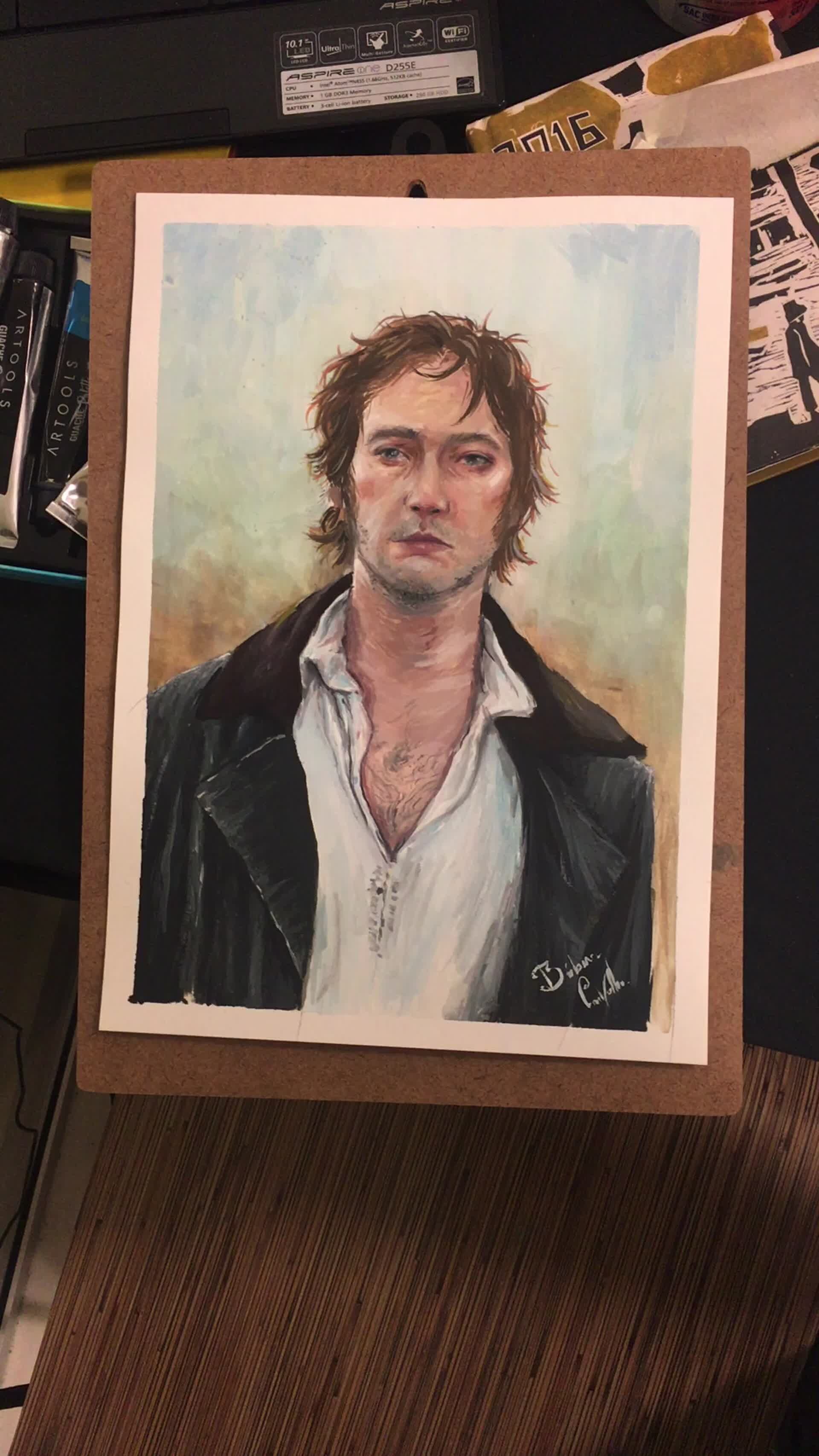 ArtStation - Ms. Darcy guache painting