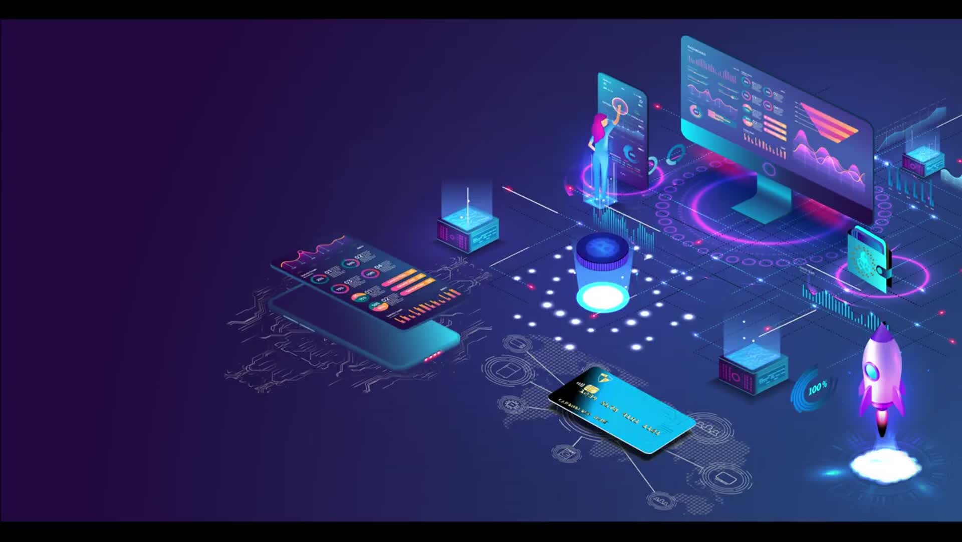 ArtStation - Website front page animated design