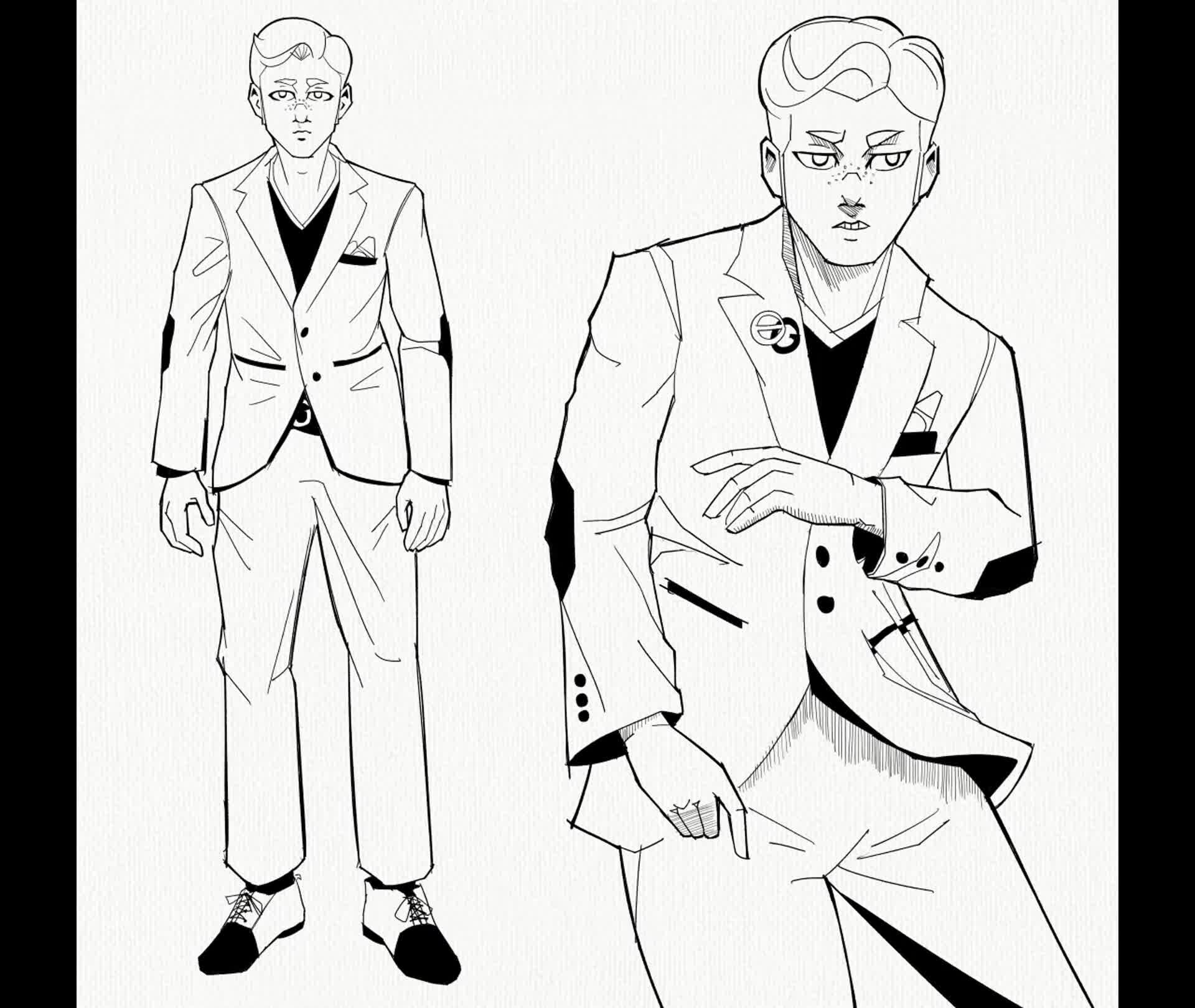 ArtStation - full rotation character sheet 1