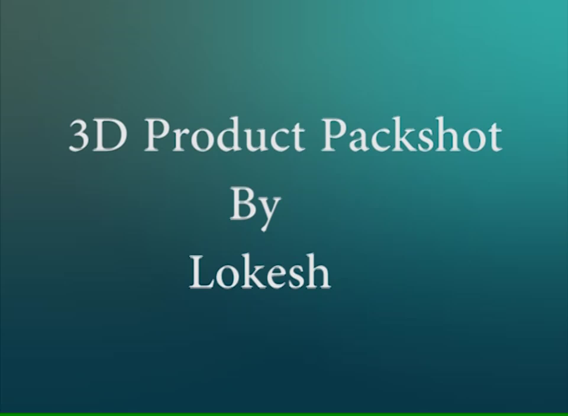 ArtStation - 3D Product Packshot