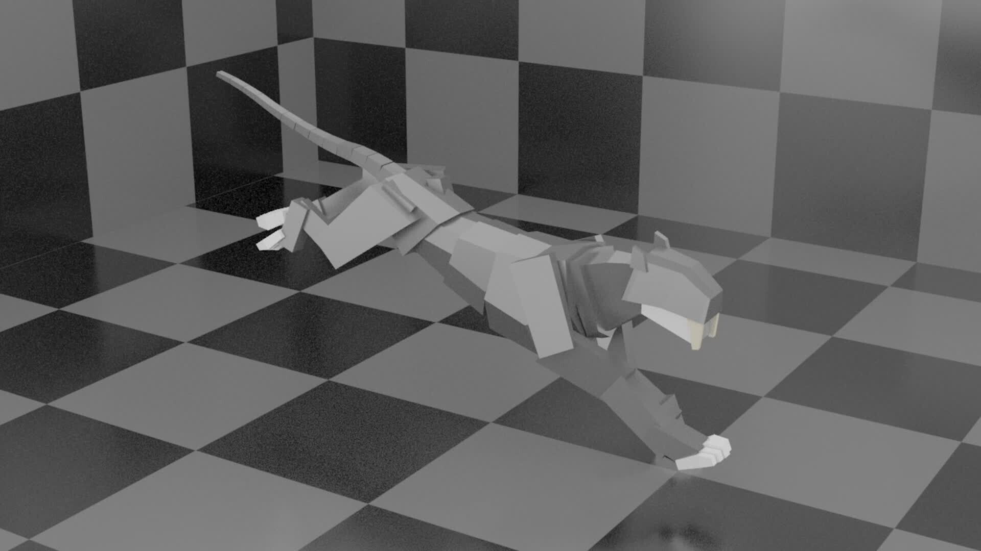 ArtStation - Quadruple Sabretooth Run Cycle