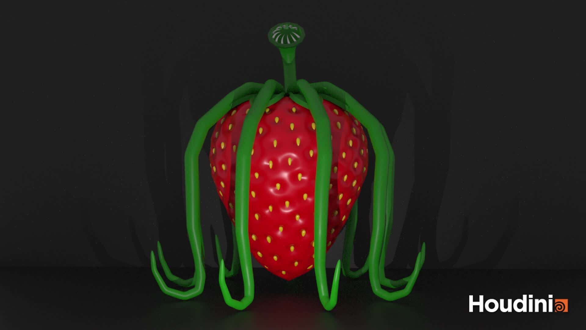 ArtStation - Strawberry monster