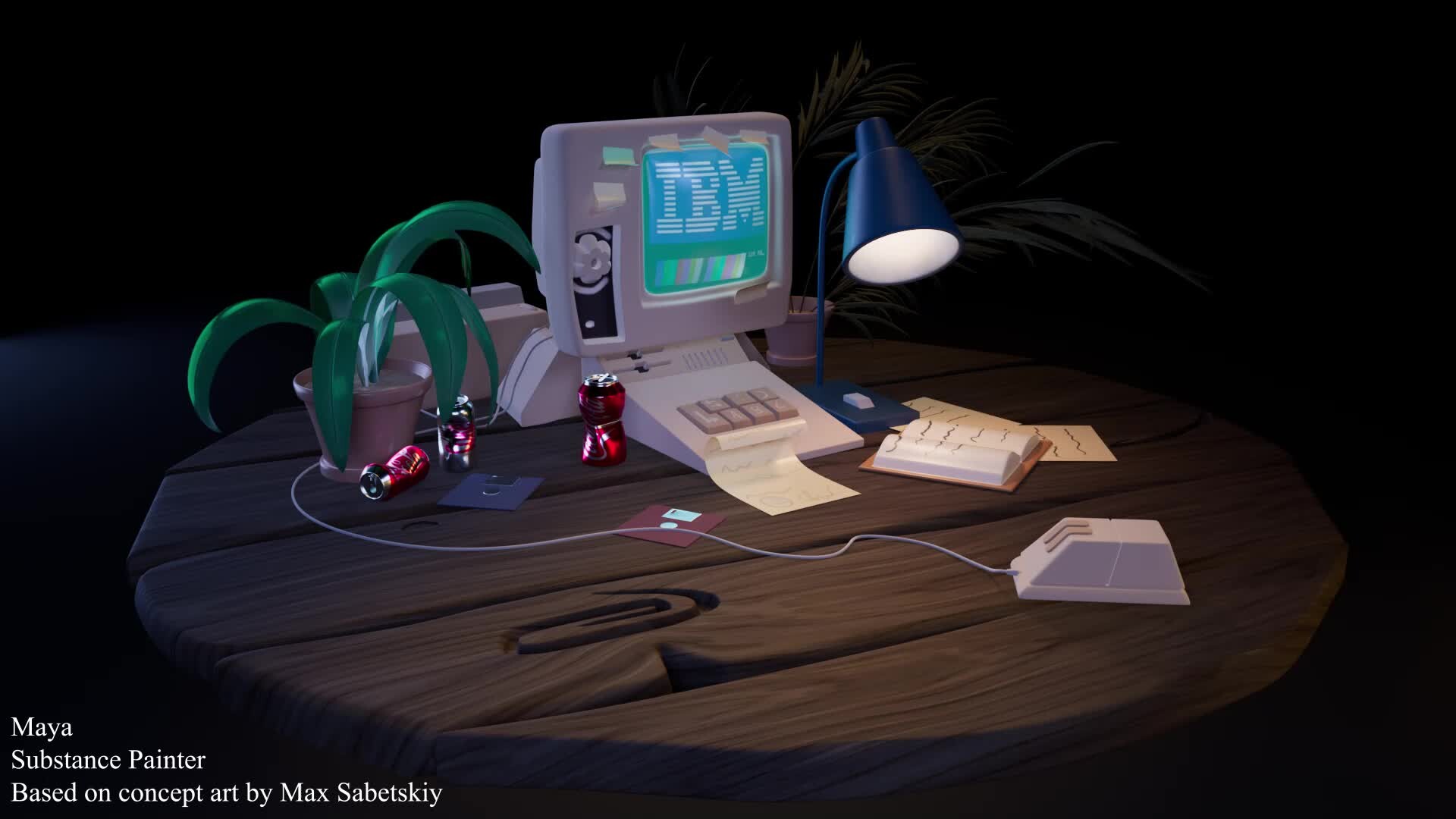 ArtStation - Stylized Desk