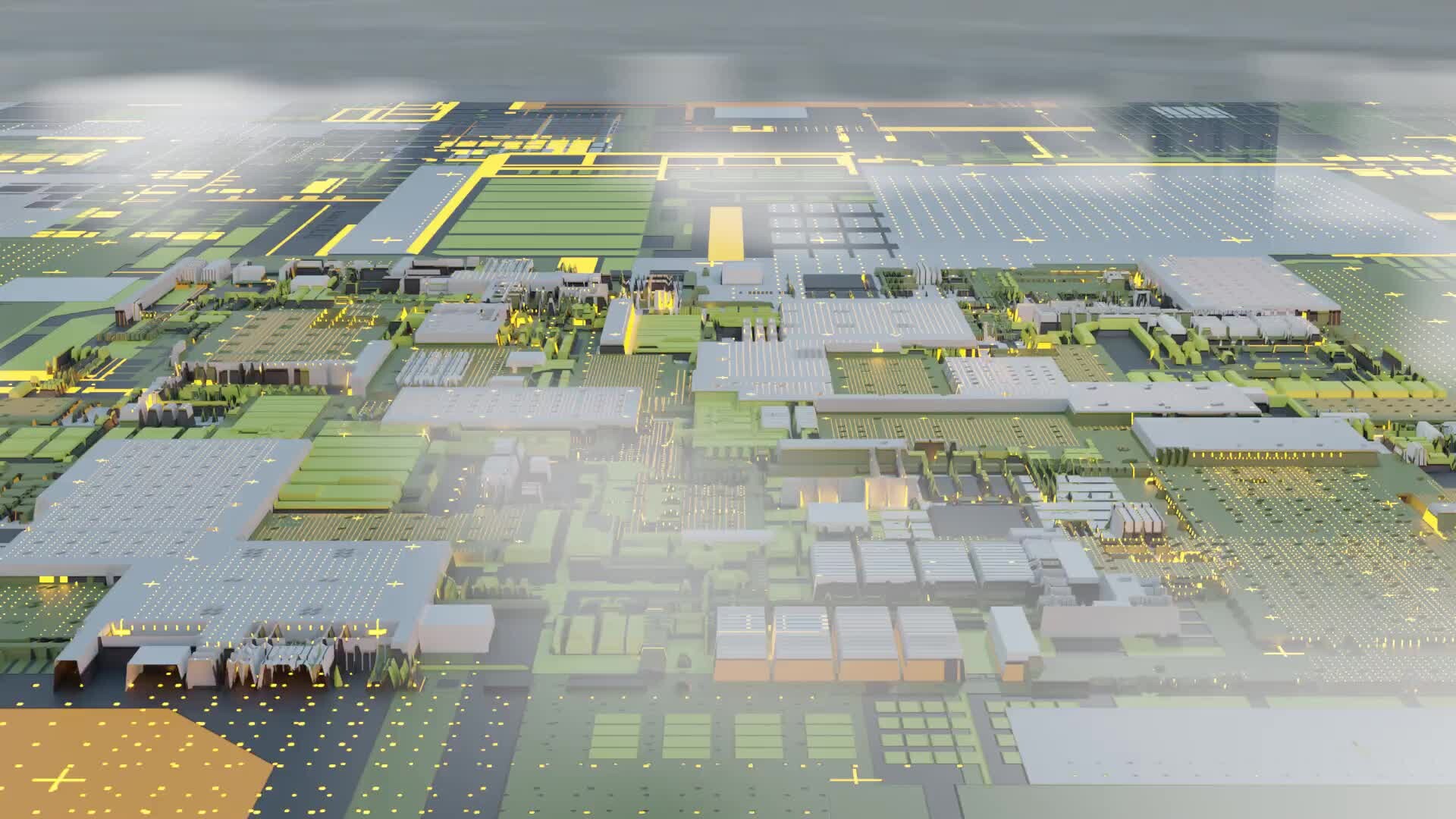 ArtStation - Sci-fi circuit-board inspired landscape