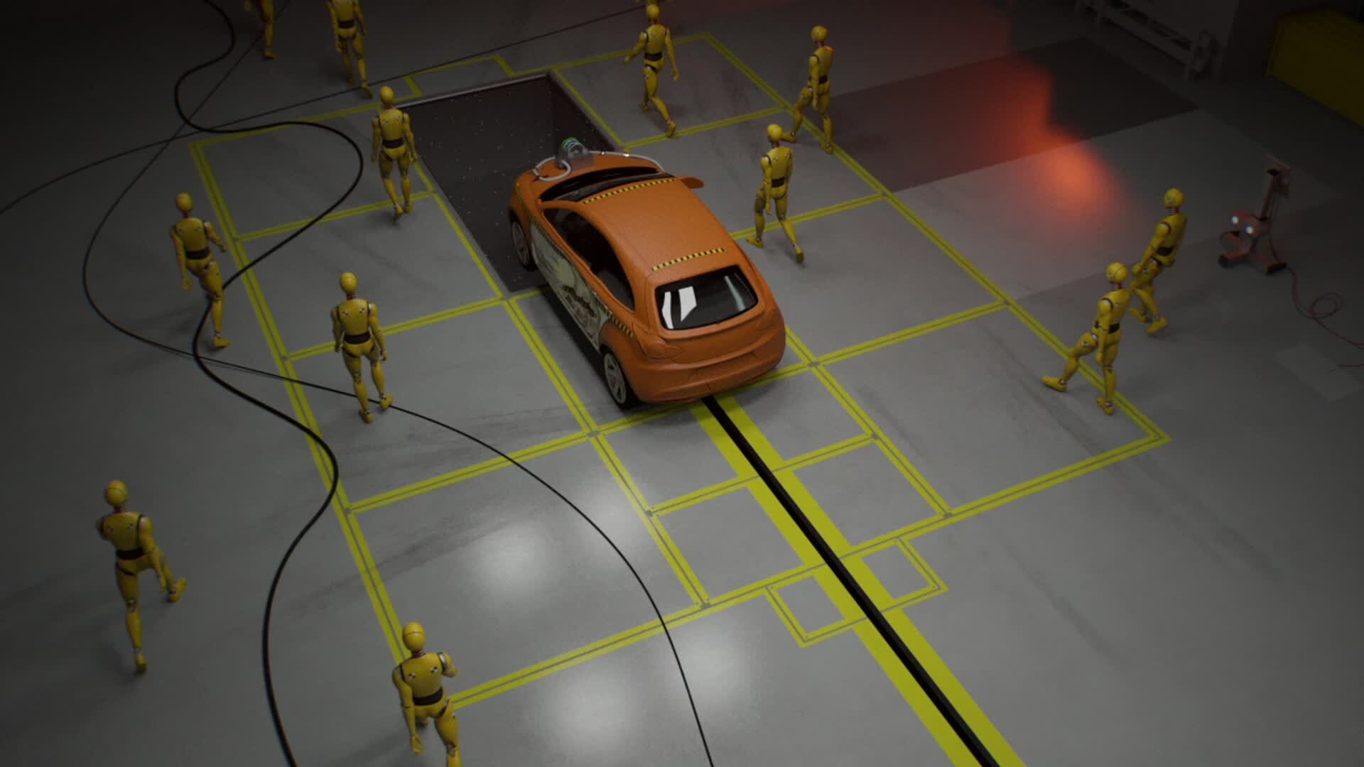 ArtStation - Car crash test facility