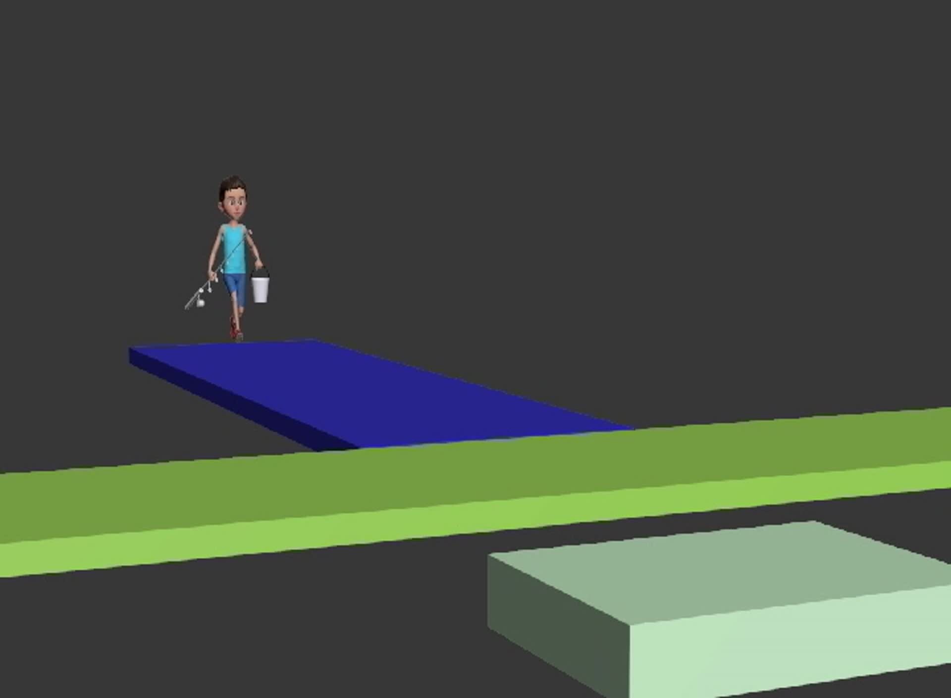 ArtStation - Kid Animation Running and jump in boat