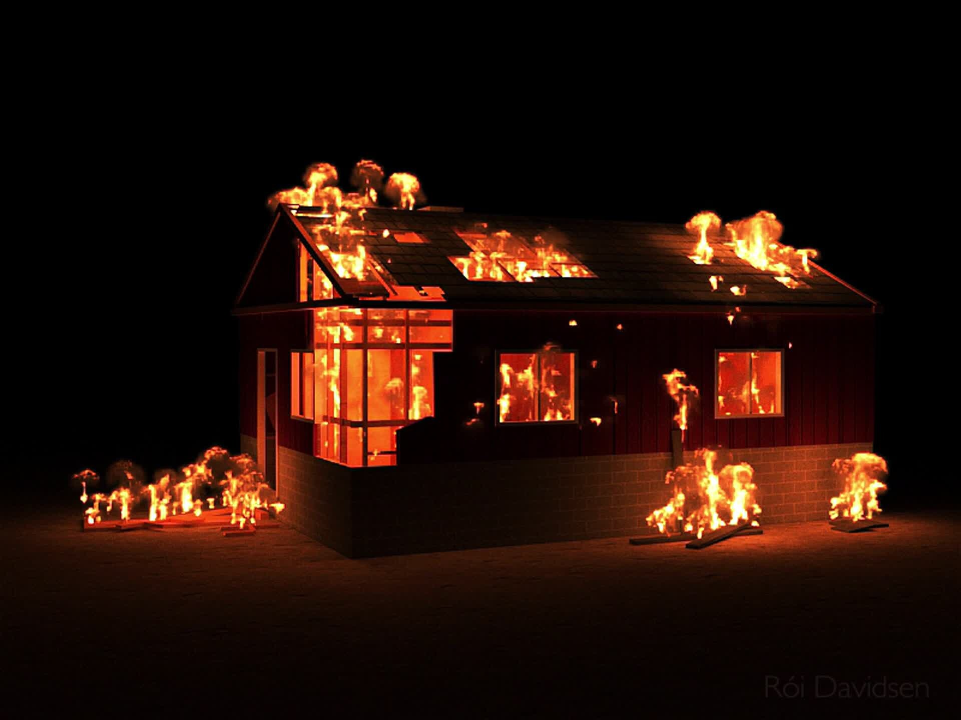 ArtStation - Burning House