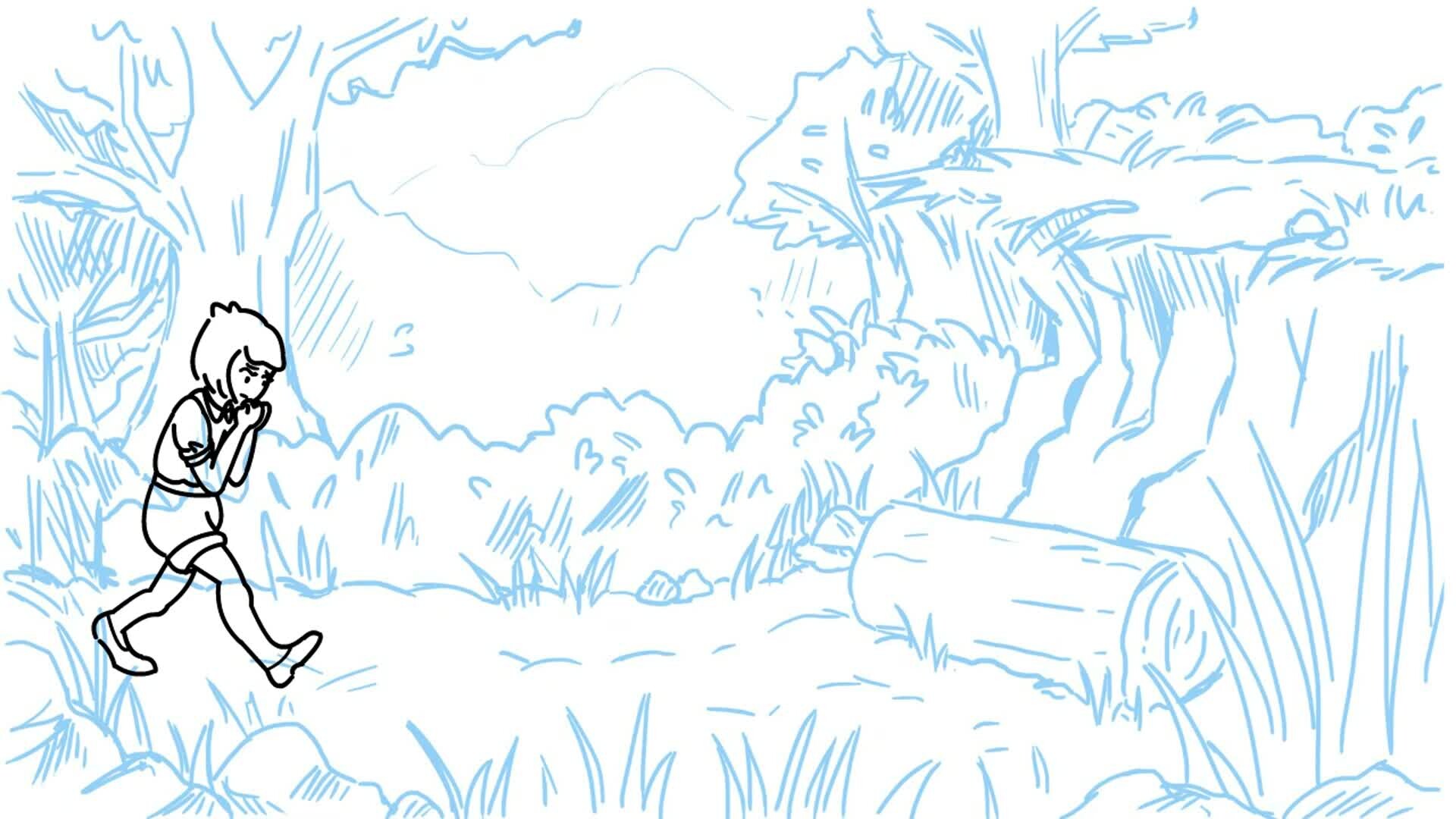 ArtStation - Walk & Sit Animation