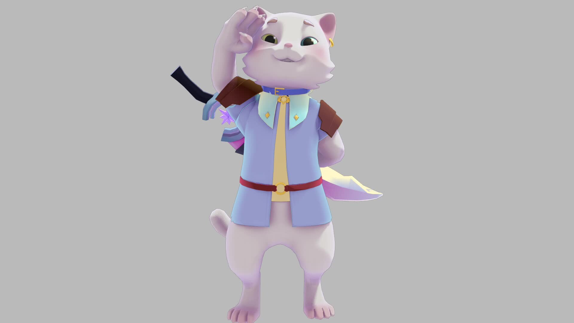 ArtStation - Cat Warrior Render
