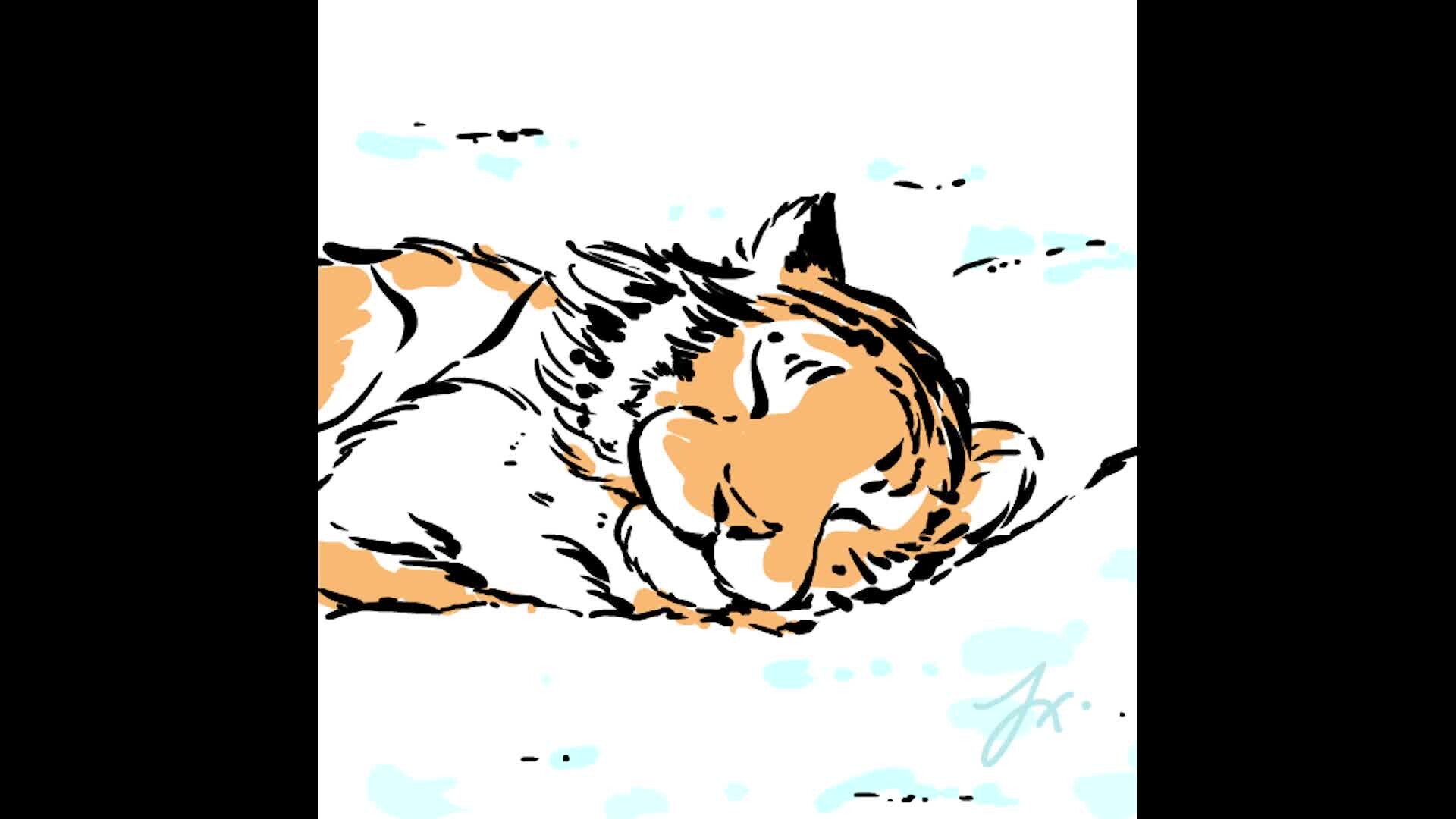 ArtStation - Sleeping in snowfield