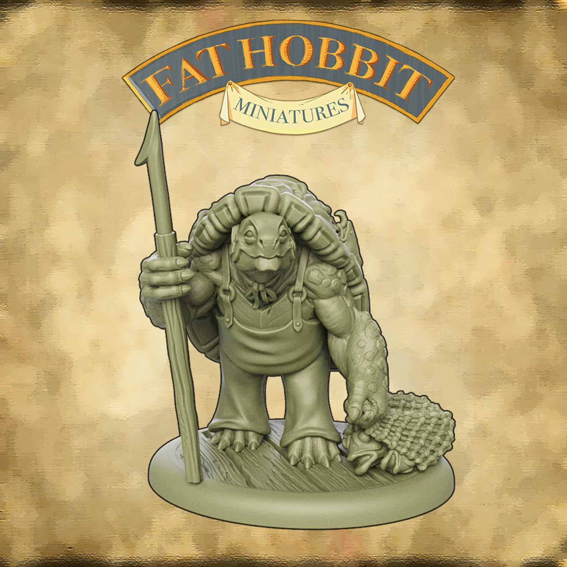 Jamie Phipps - Tortle Fisher - Fat Halfling Miniatures