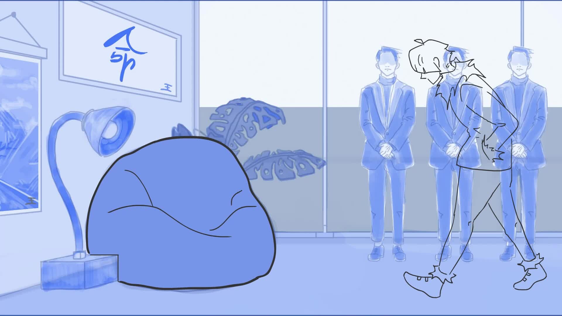 ArtStation - Walking and Sitting Animation | School Assignment