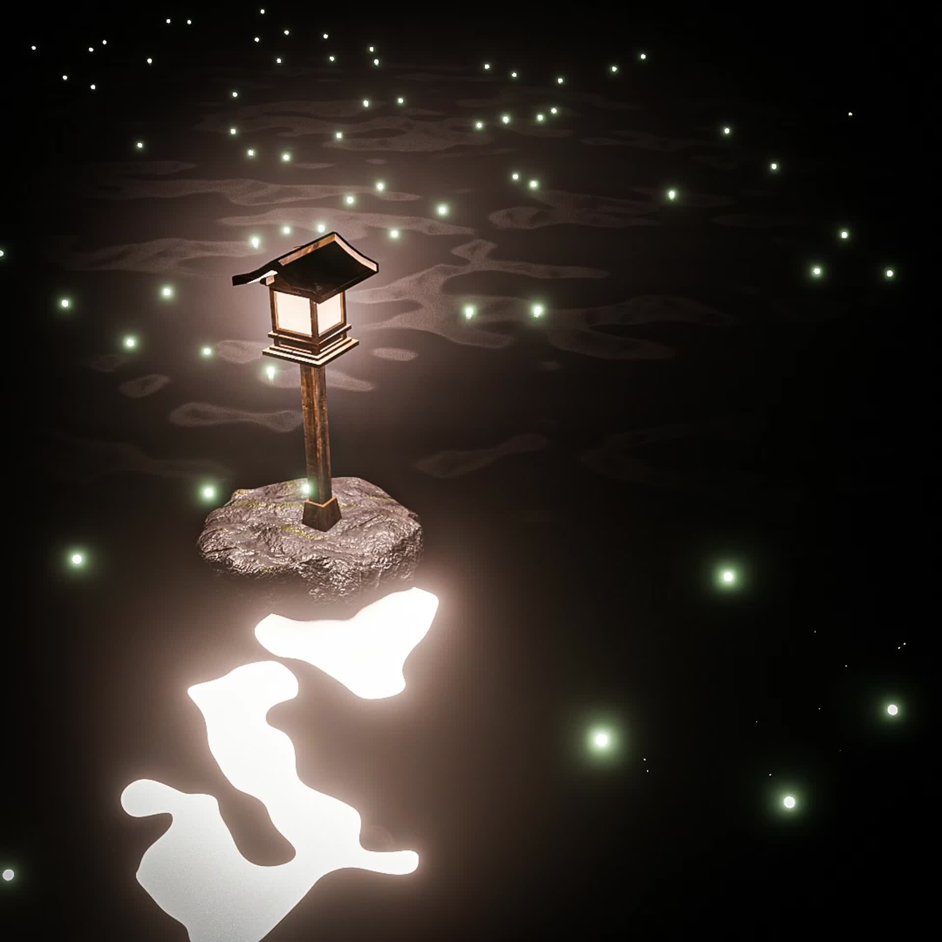ArtStation - Lake lamp