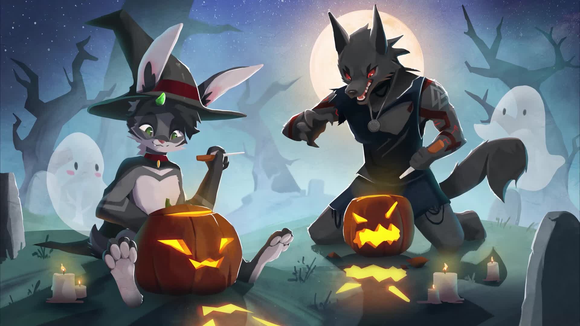 ArtStation - Kura & Kane | Halloween Animation