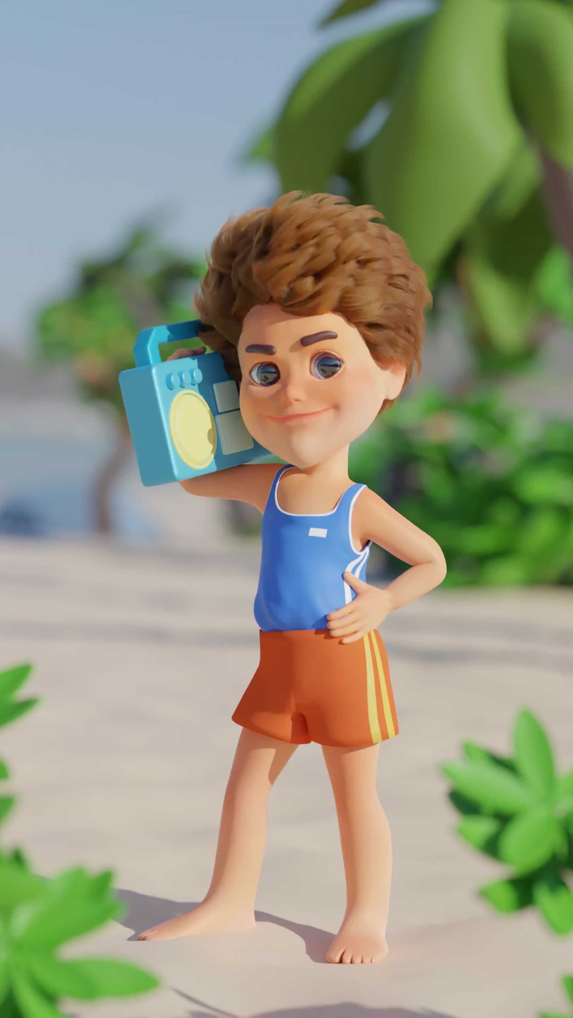 ArtStation - summer boy