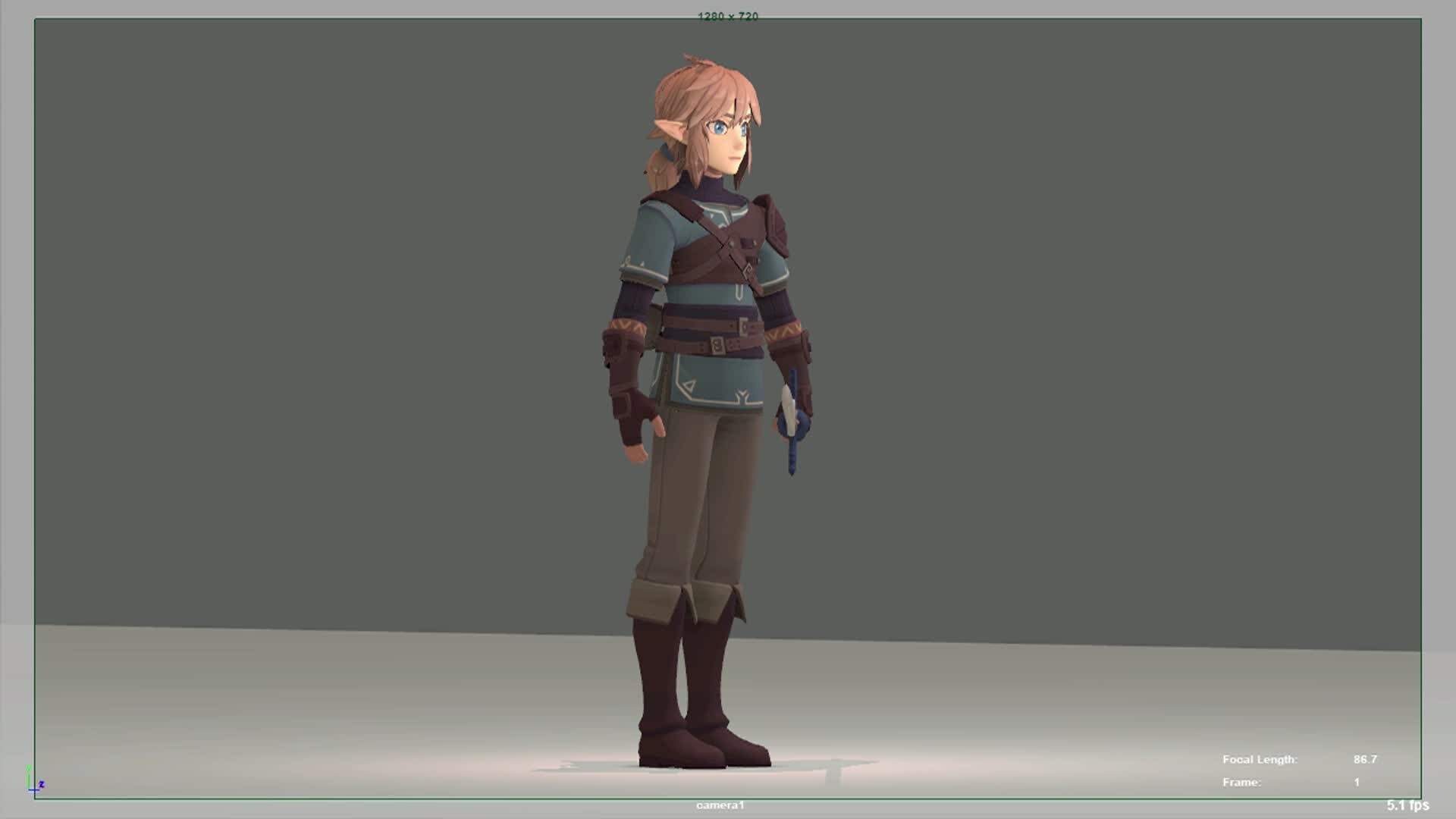 ArtStation - Idle N°1 cycle Link - Z:BOTW