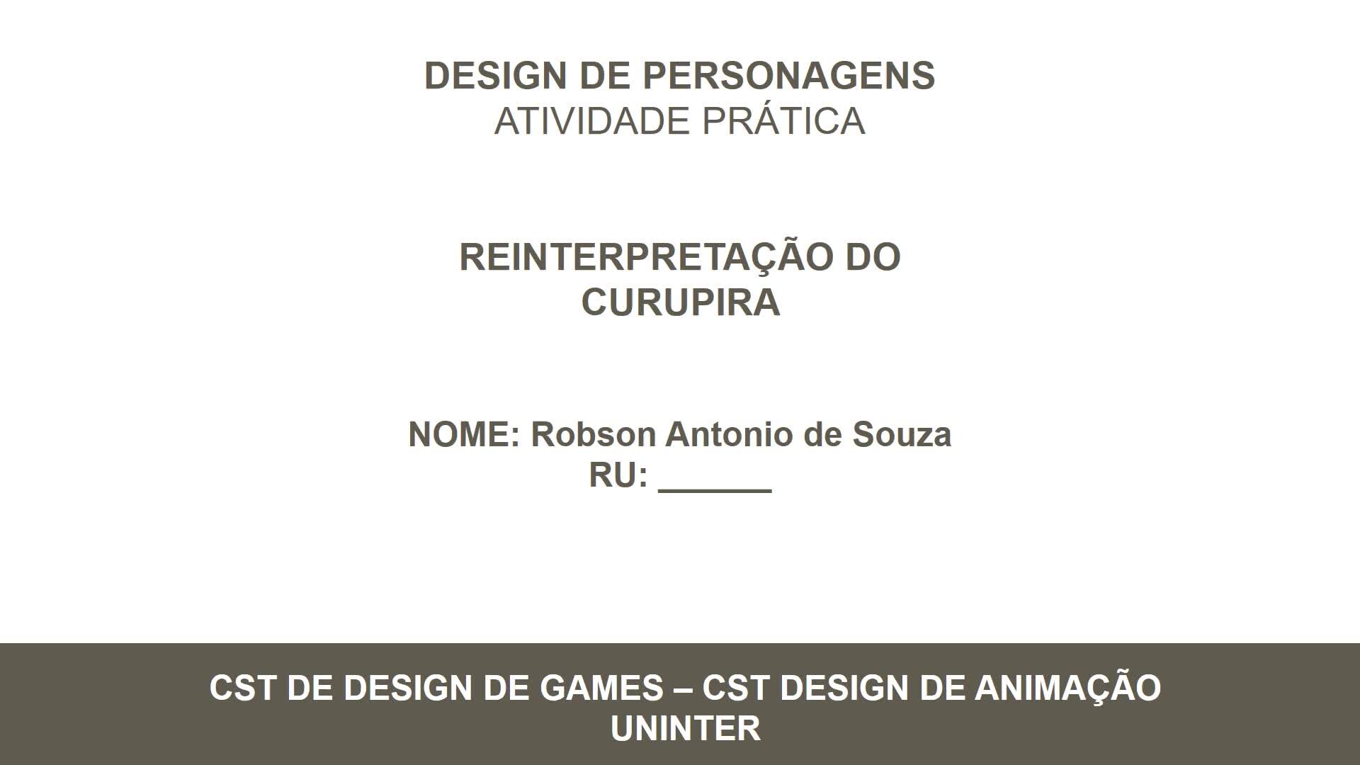 ArtStation - Design de personagens - Curupira - Character Design - Curupira